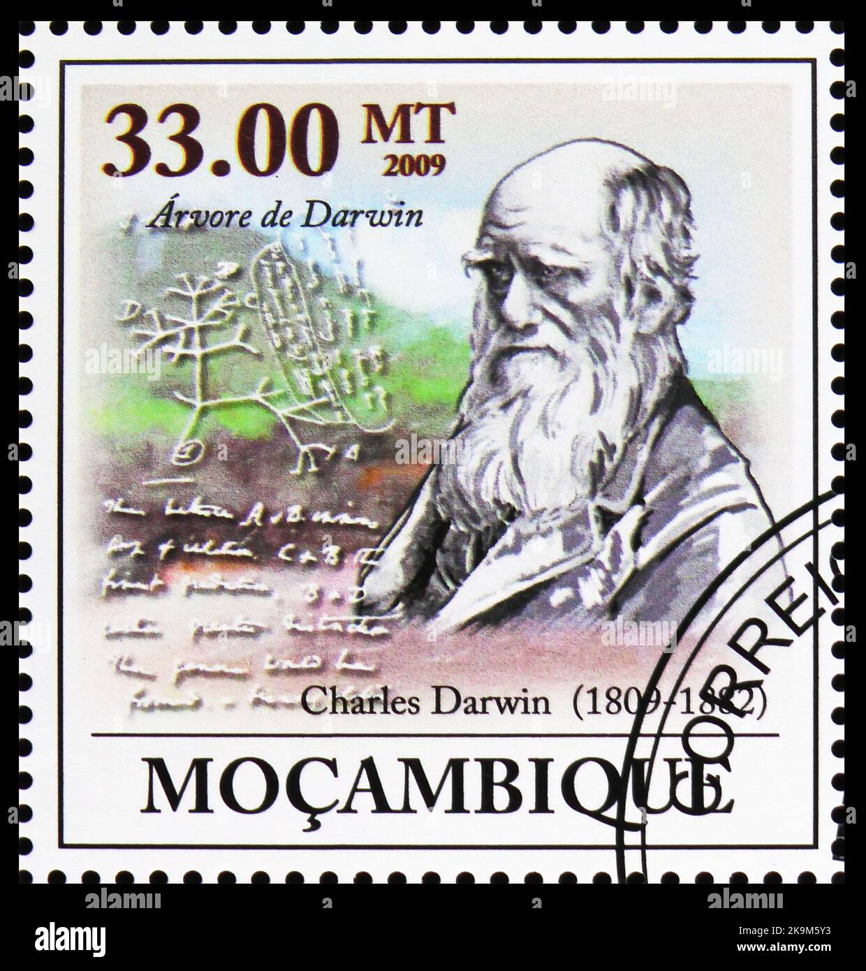 MOSCOW, RUSSIA - JUNE 17, 2022: Postage stamp printed in Mozambique ...