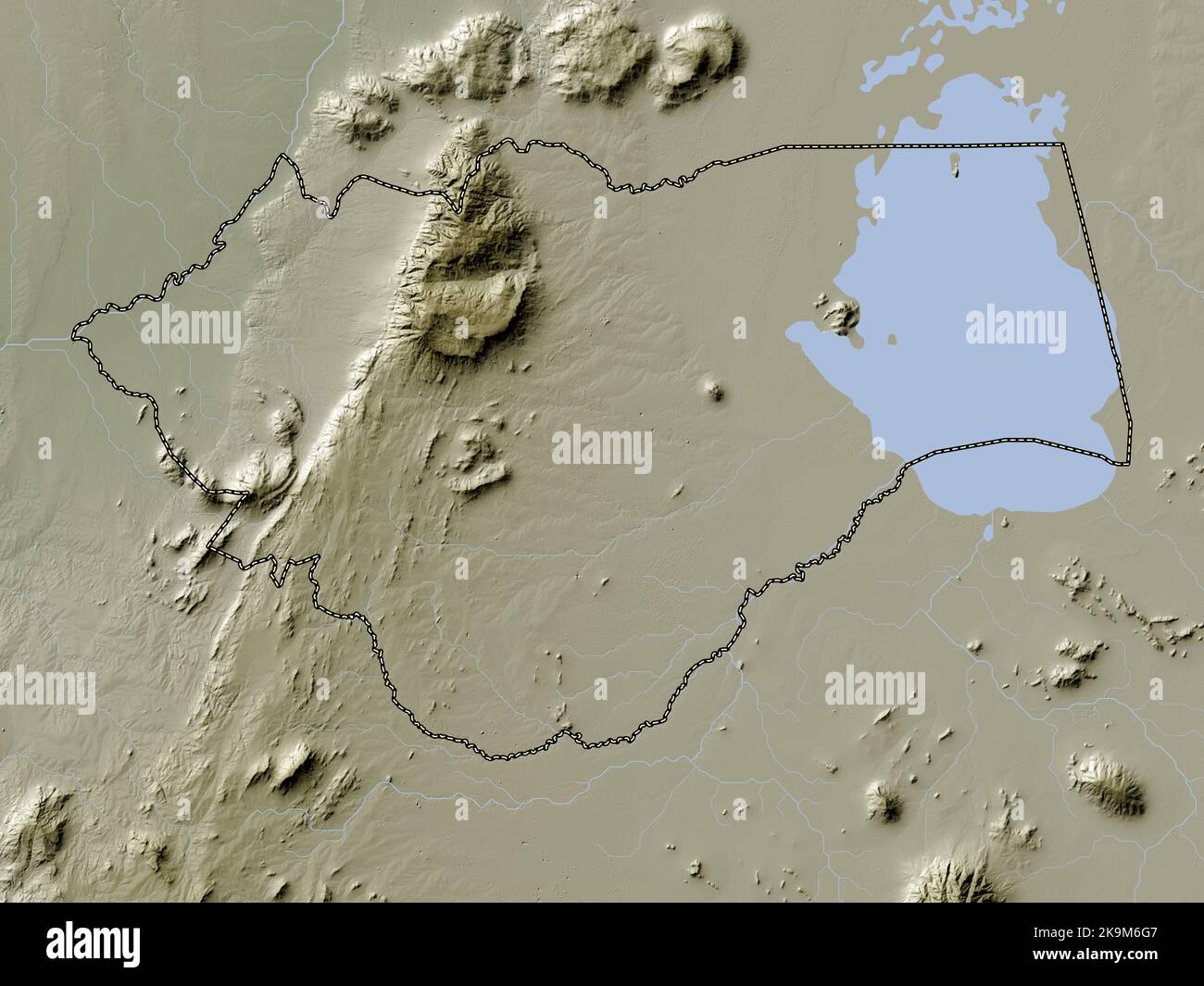 Zomba, district of Malawi. Elevation map colored in wiki style with ...