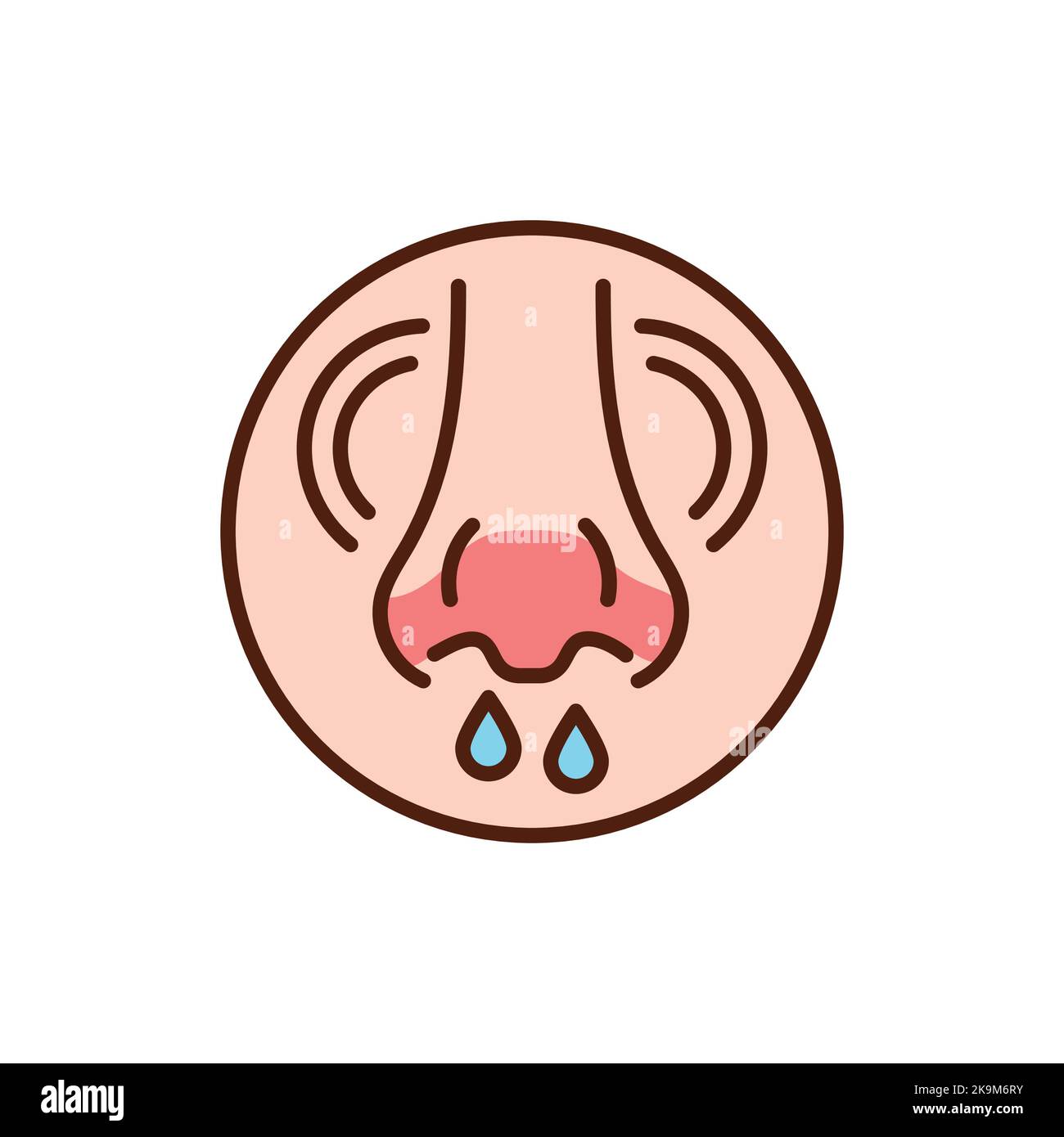Runny nose line color hi-res stock photography and images - Alamy
