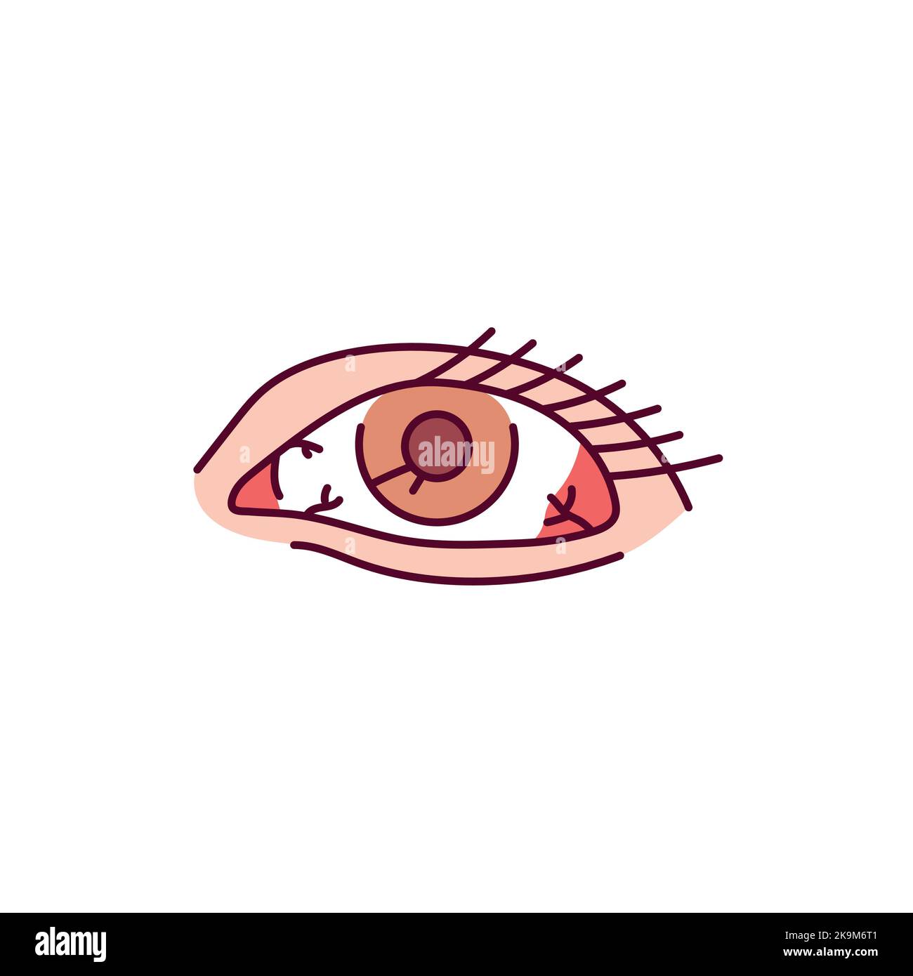 Bleeding eye Stock Vector Images - Alamy