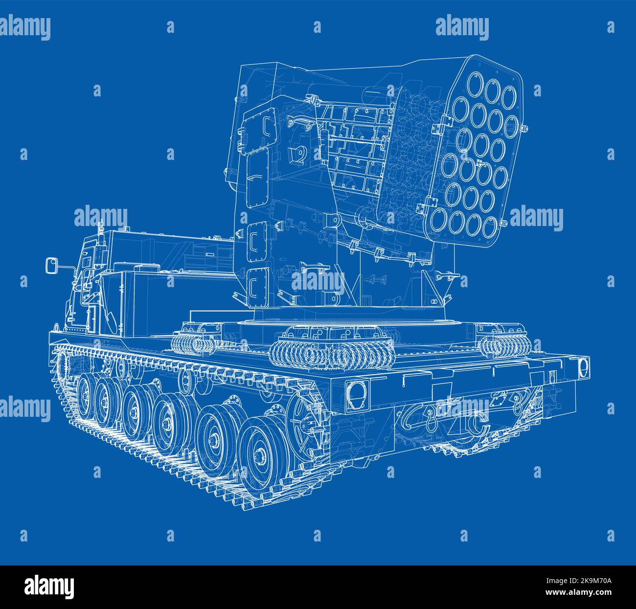 Military track missle system. Vector Stock Vector Image & Art - Alamy