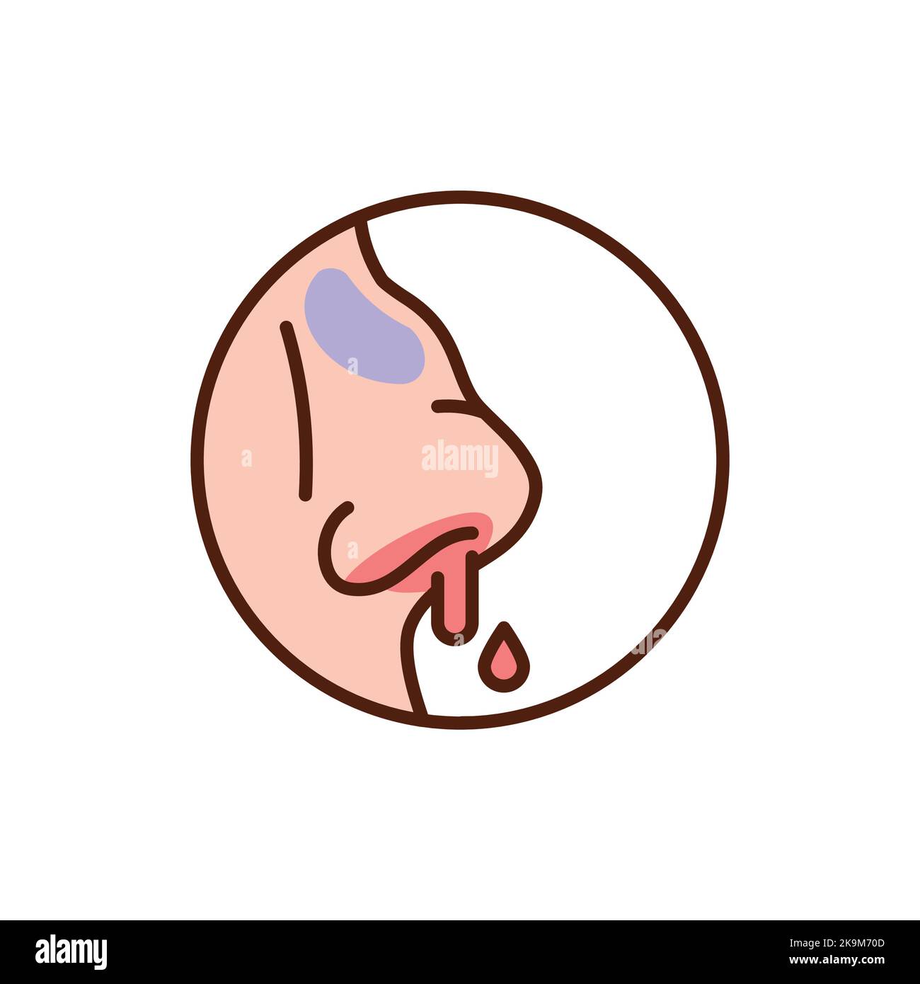 Broken nose illustration hi-res stock photography and images - Alamy