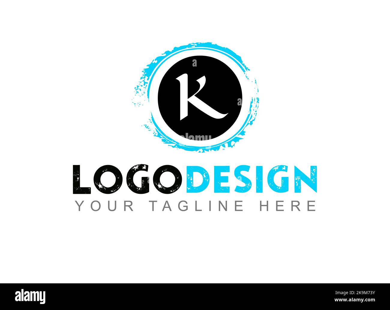 Letter K Logo Design. Your Text Here . Logo Template on white ...