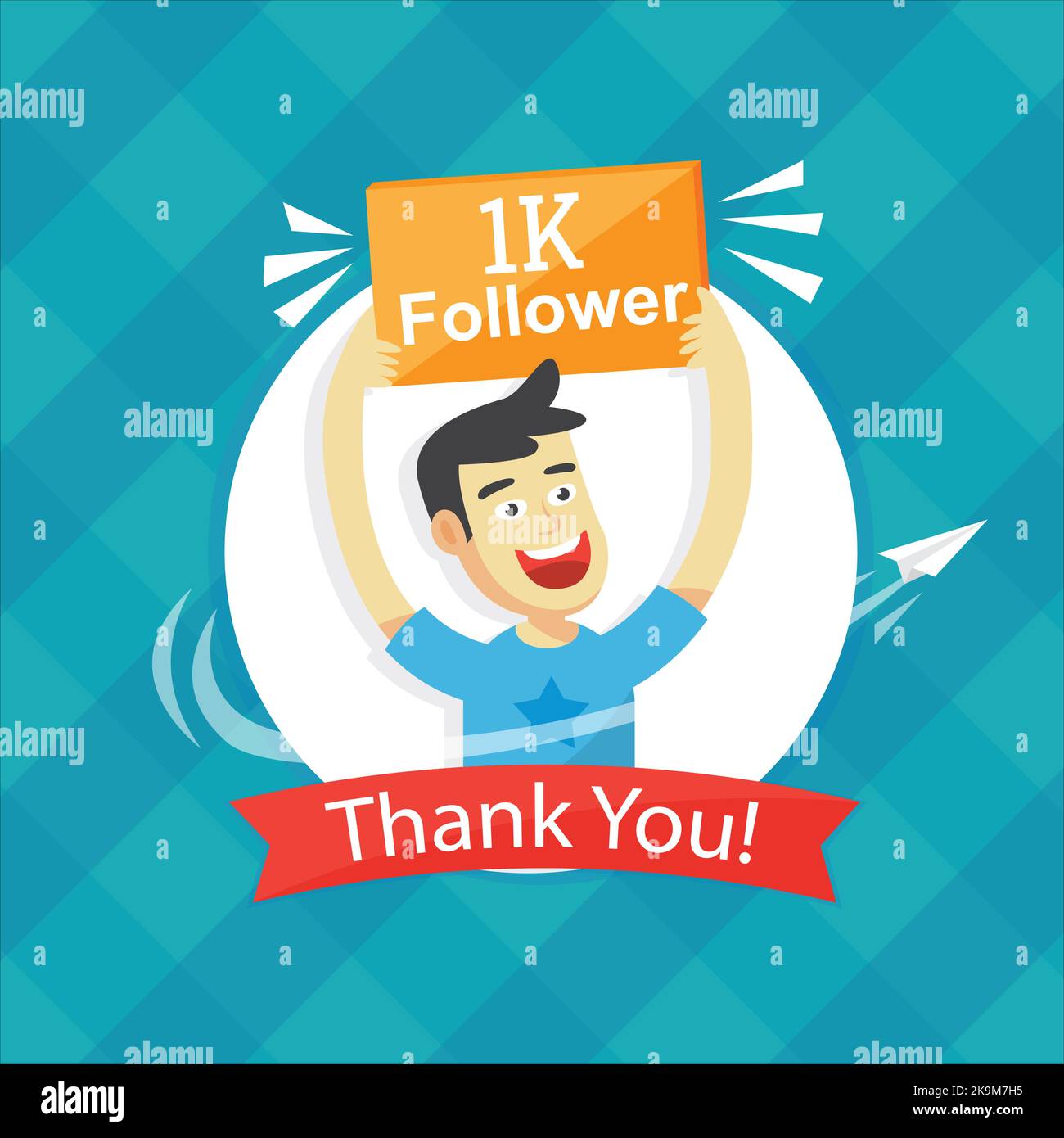 1 Million Followers. Social media followers vector illustration ...
