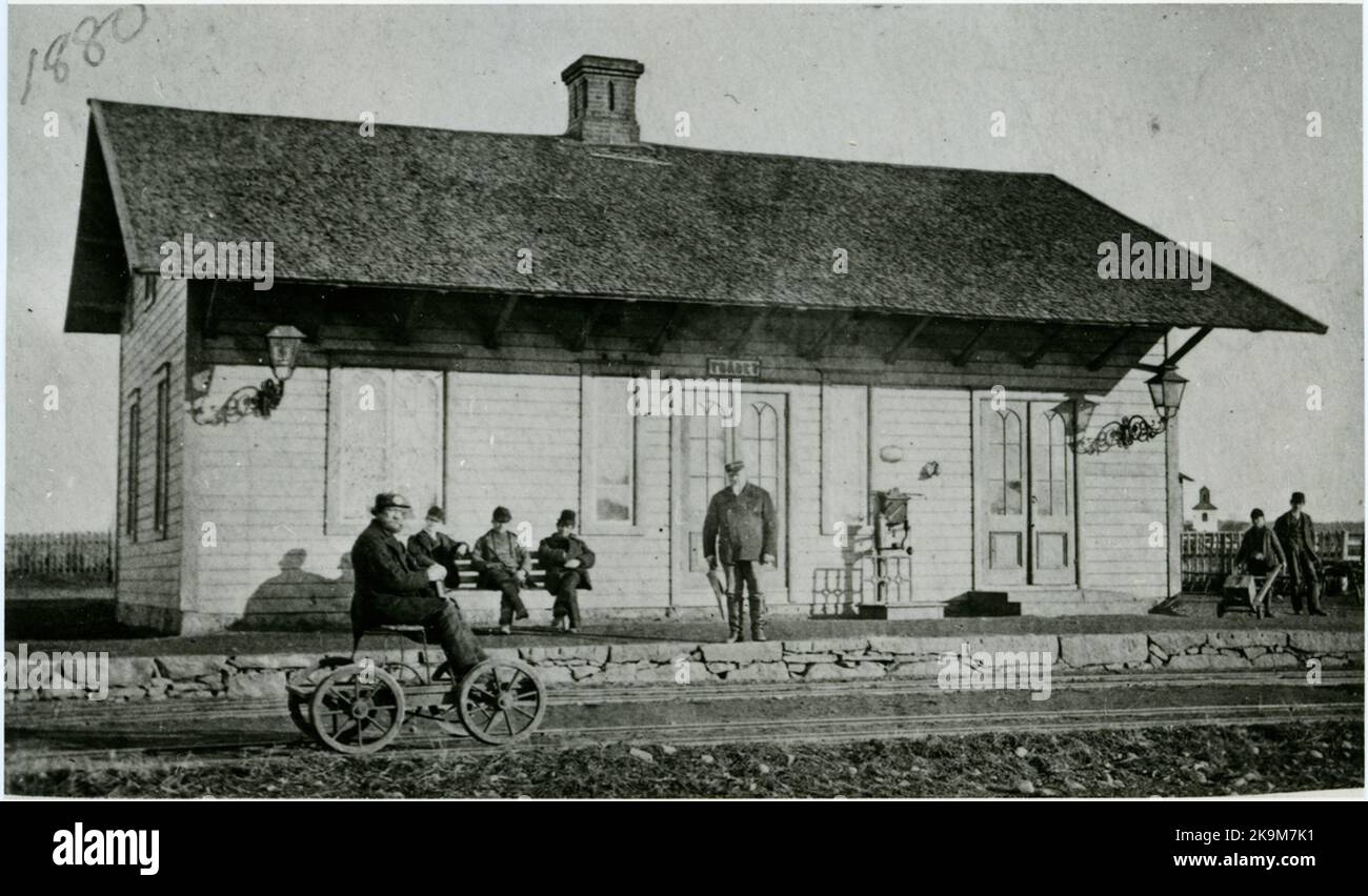 The tree station.ulricehamns railway, uj Stock Photo - Alamy