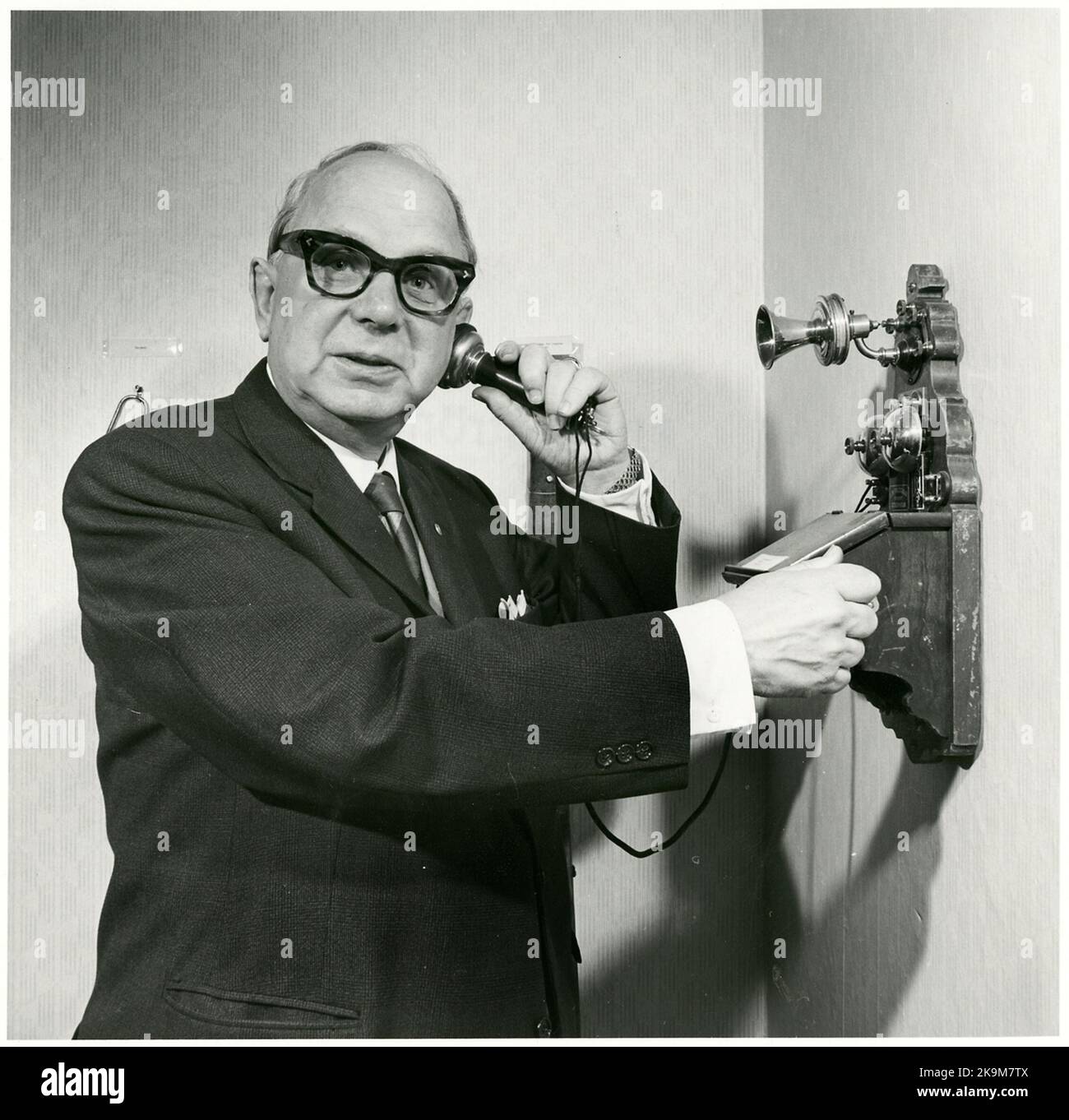 Supreme Inspector Bo Ytterberg shows one of the phones that were ...