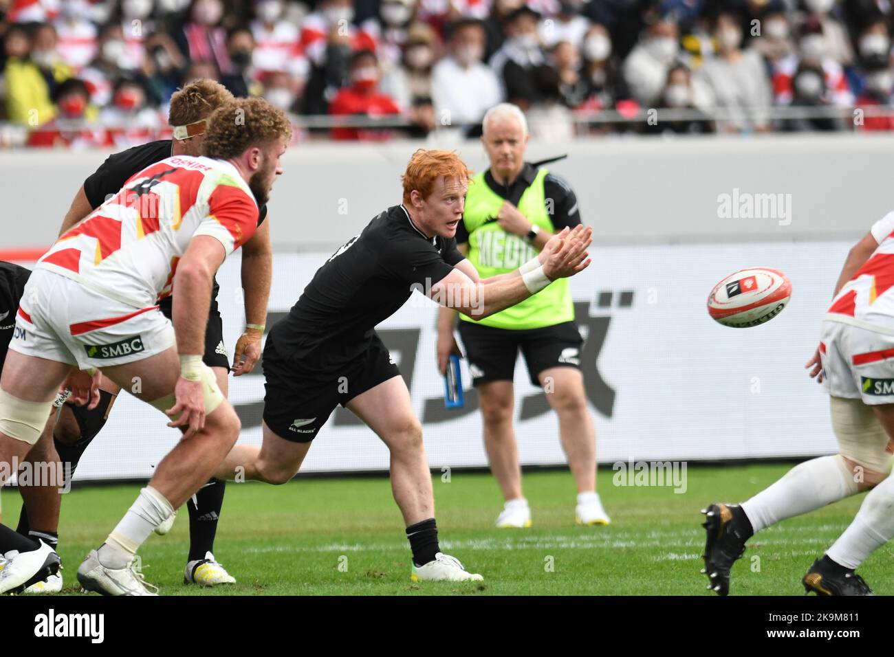 New Zealand's Finlay Christie during the rugby test match between Japan ...