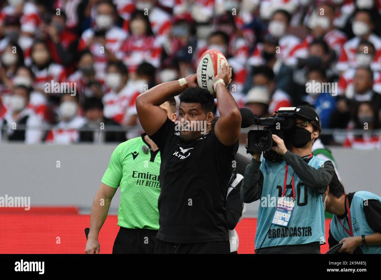New Zealand's Dane Coles during the rugby test match between Japan and ...