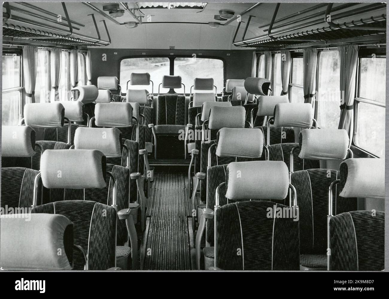 State Railways, SJ Tourist bus. Interior with passenger seats Stock ...