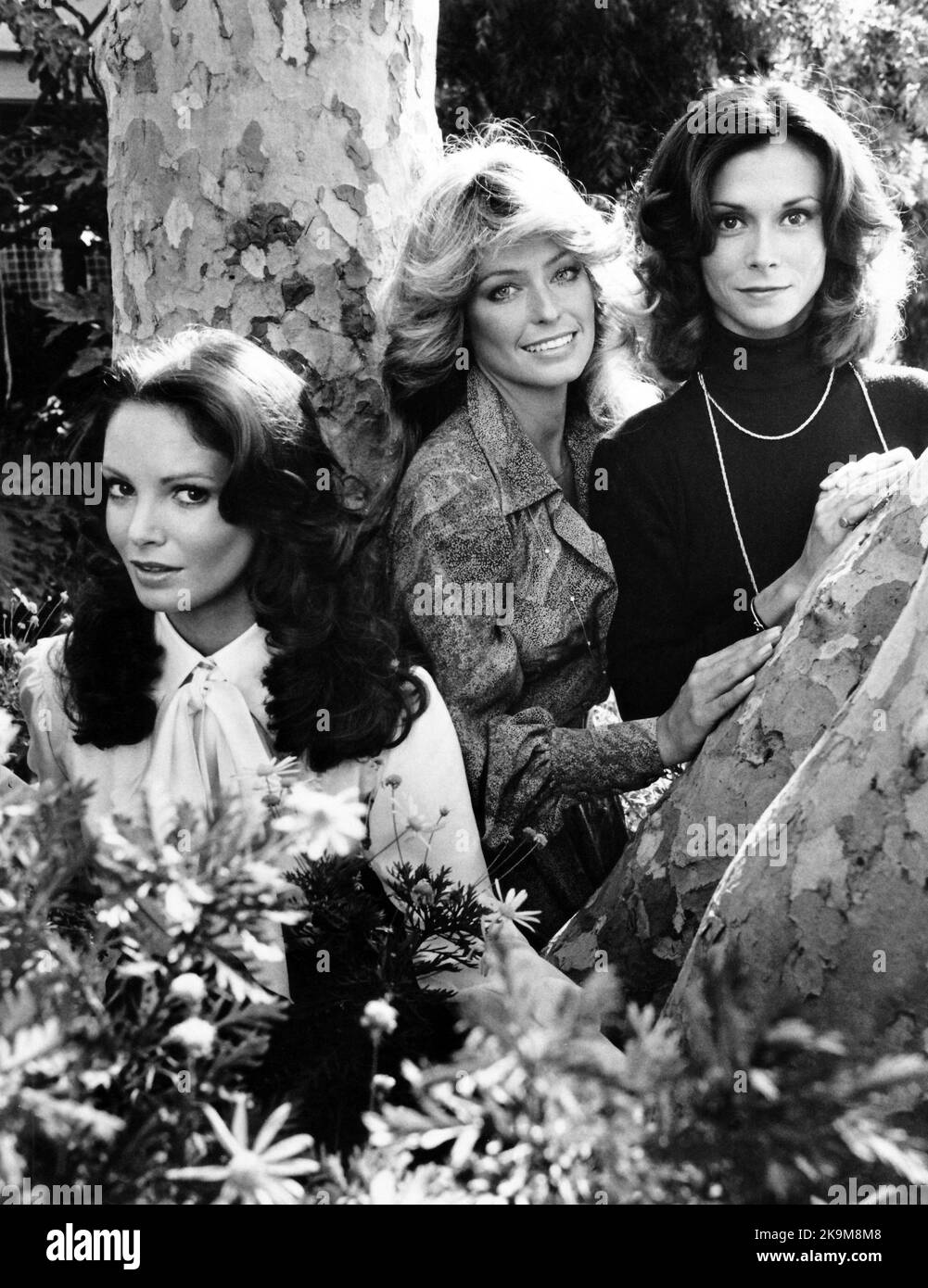 FARRAH FAWCETT, JACLYN SMITH and KATE JACKSON in CHARLIE'S ANGELS (1976), directed by IVAN GOFF ...