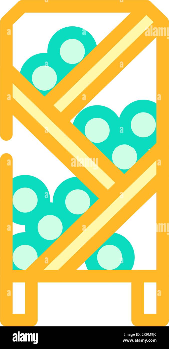 Vintage wine rack Stock Vector Images - Alamy