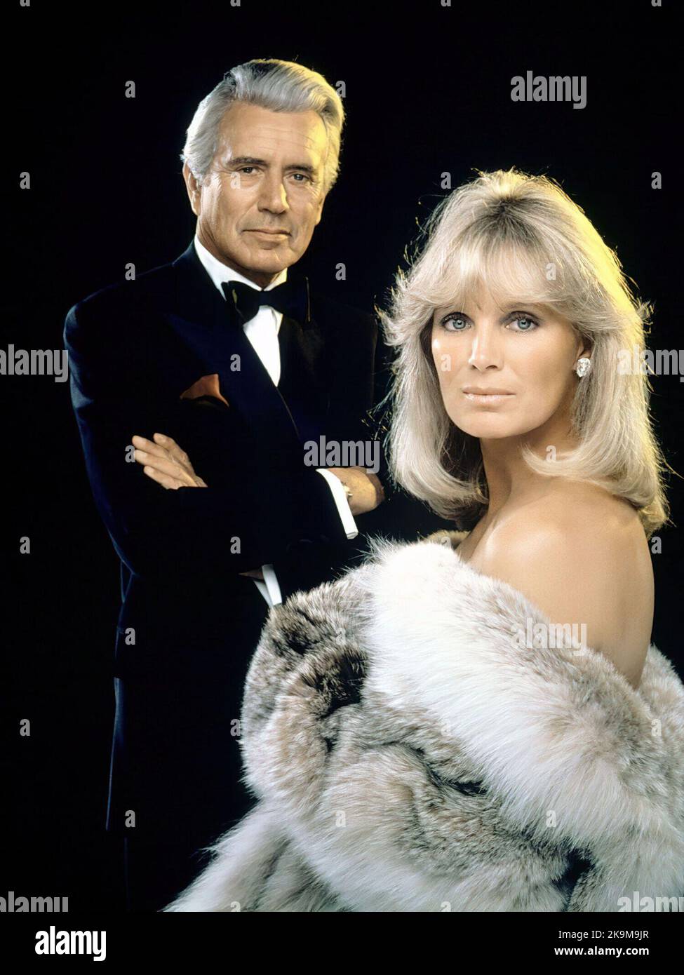 JOHN FORSYTHE and LINDA EVANS in DYNASTY (1981), directed by PHILIP ...