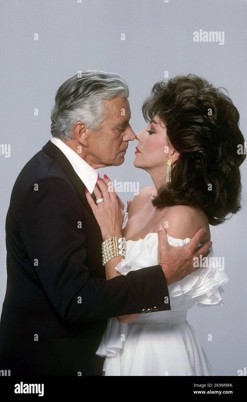 JOHN FORSYTHE and JOAN COLLINS in DYNASTY (1981), directed by PHILIP ...
