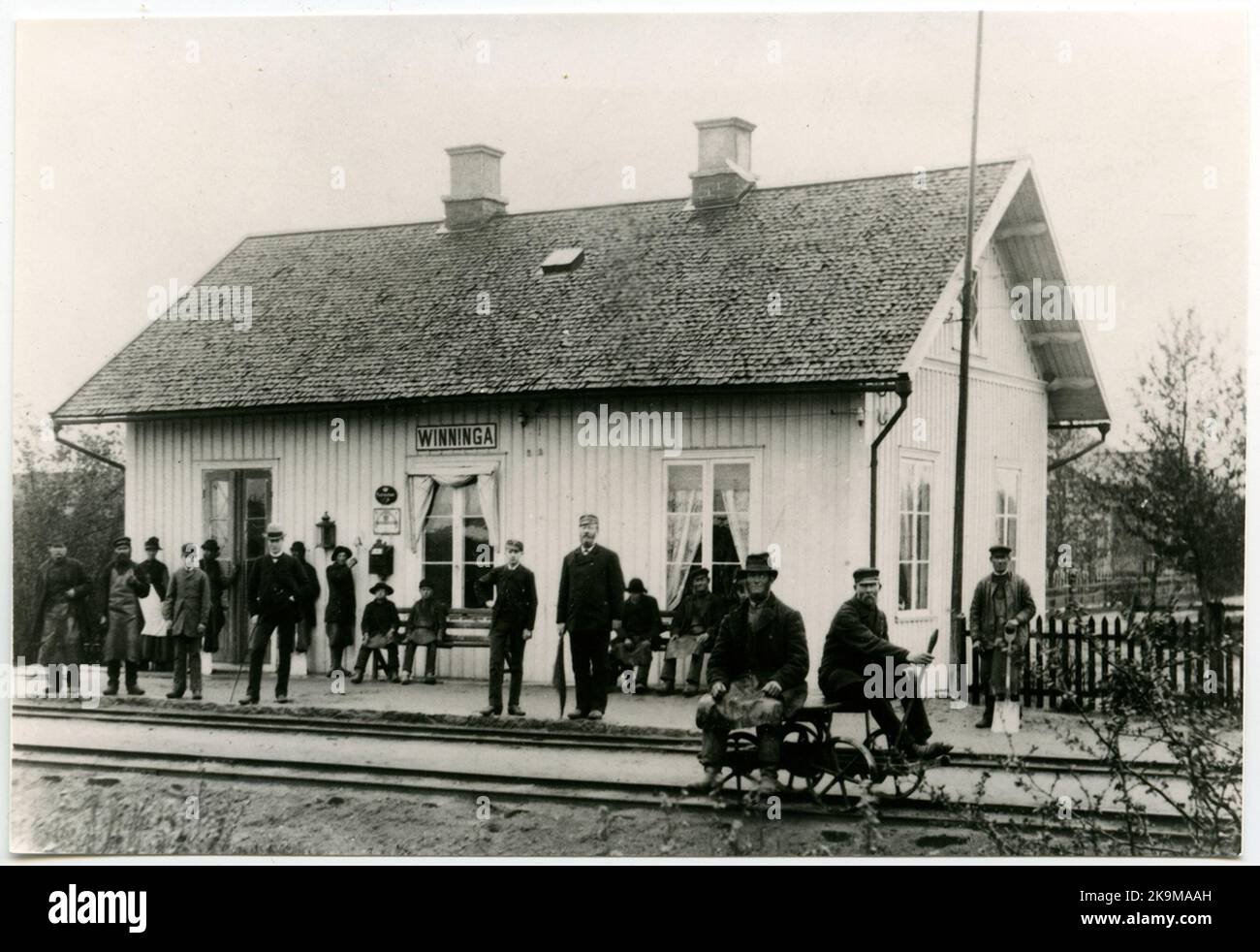 Winning station in the 1880s Stock Photo - Alamy