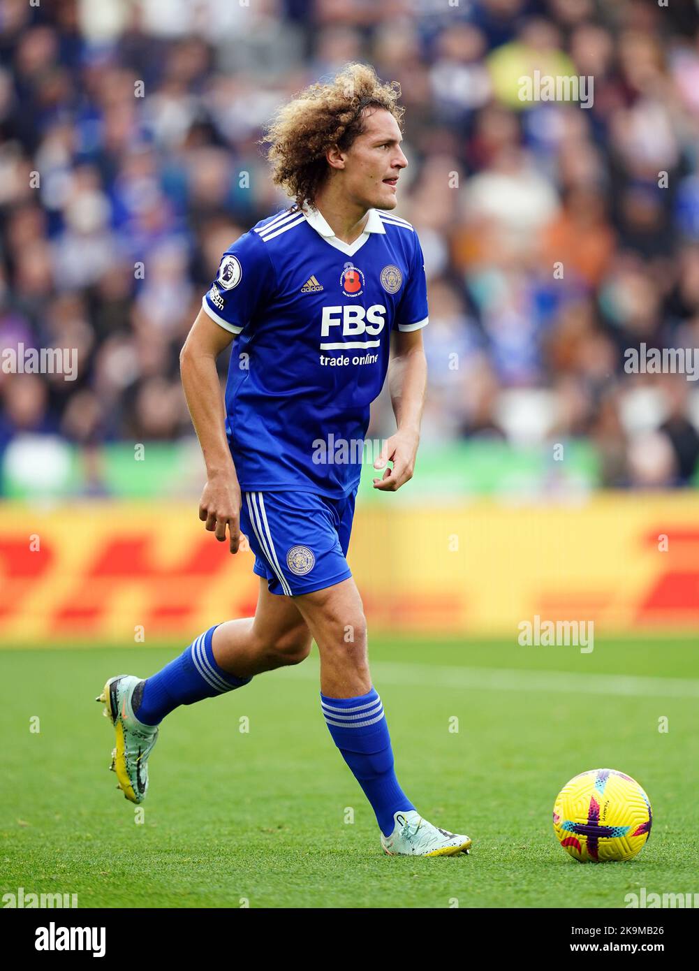 Leicester City's Wout Faes during the Premier League match at the King ...