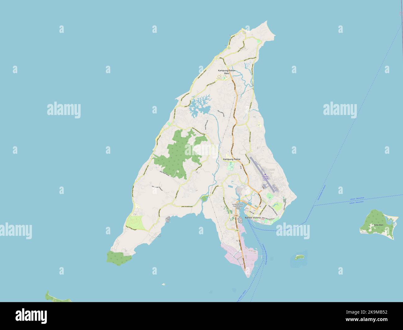 Labuan, federal territory of Malaysia. Open Street Map Stock Photo - Alamy