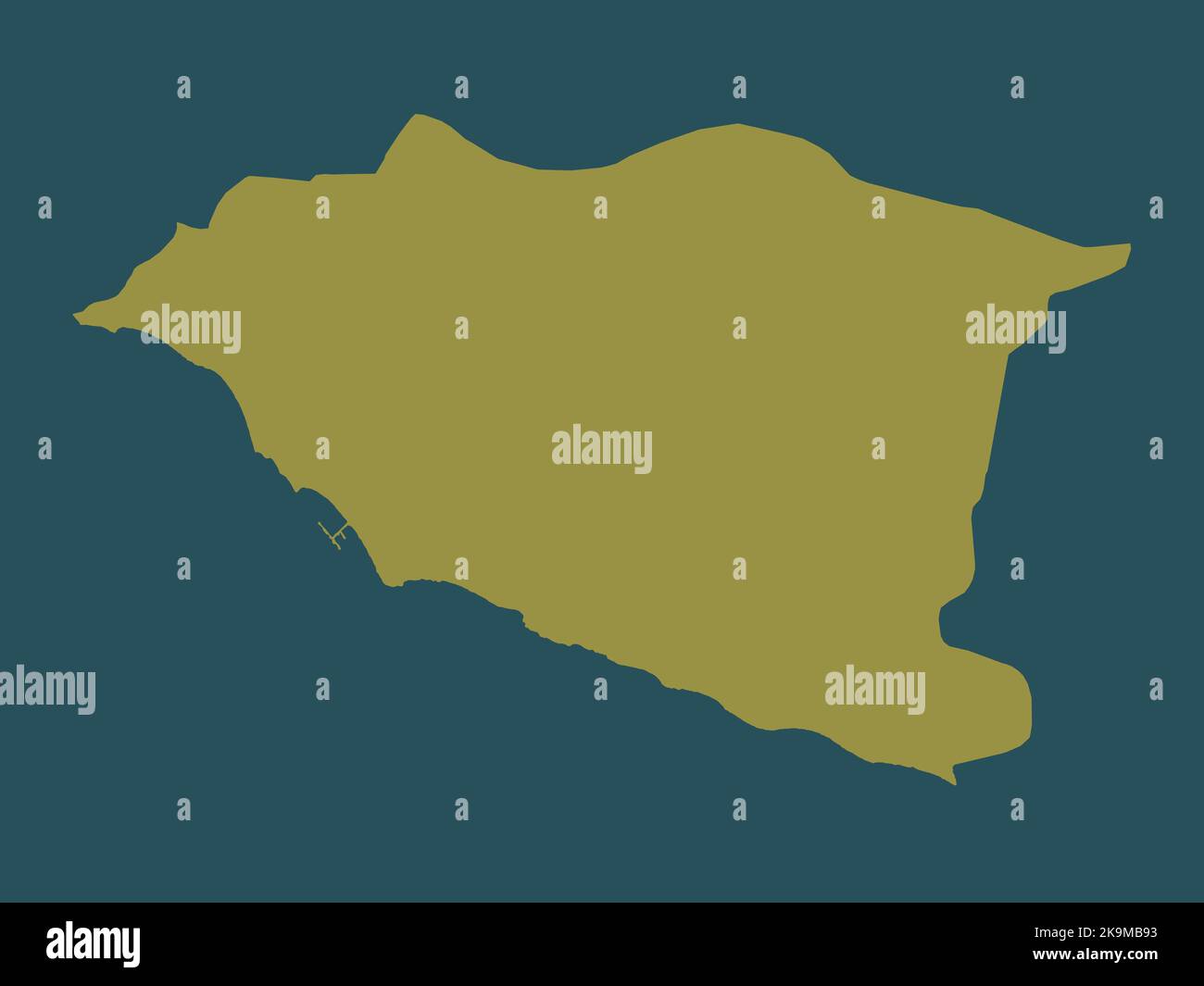 Melaka, state of Malaysia. Solid color shape Stock Photo - Alamy