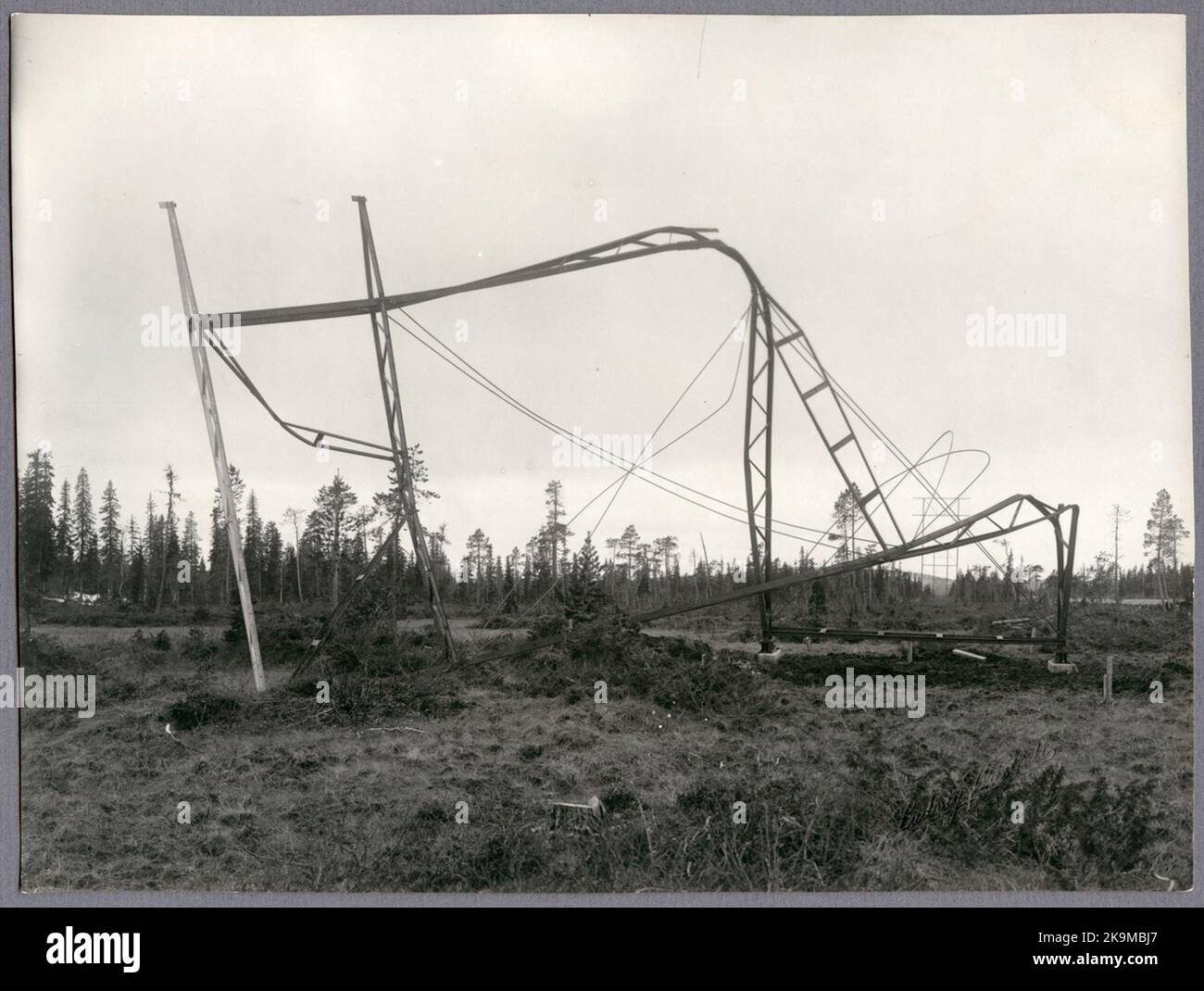 The carrying post Ickery drawn by the test load on the line Kuosakåbå ...