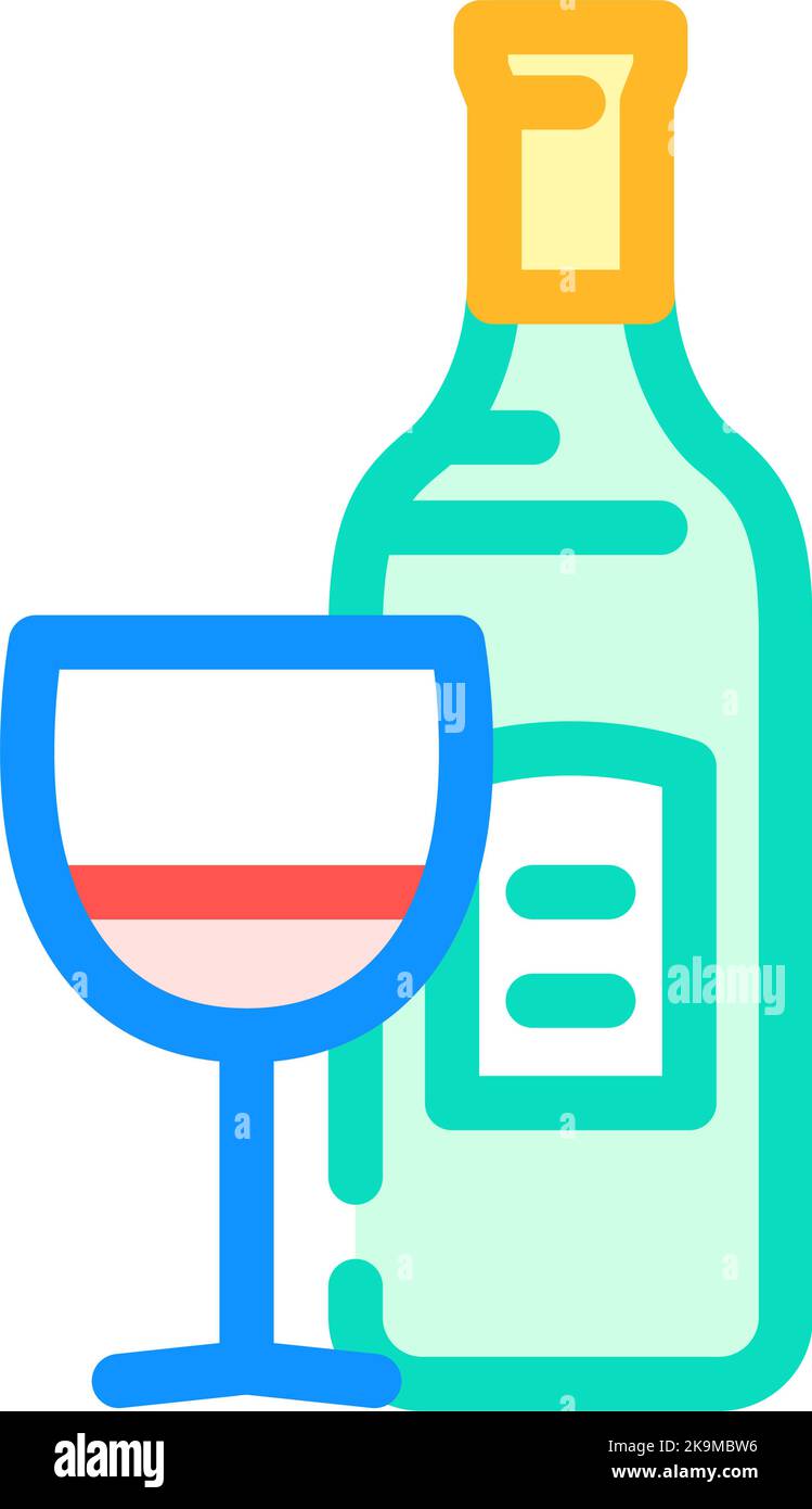 zinfandel red wine color icon vector illustration Stock Vector Image ...