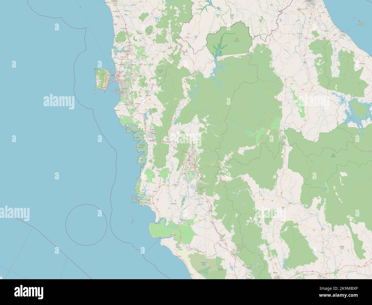 Perak, state of Malaysia. Open Street Map Stock Photo - Alamy