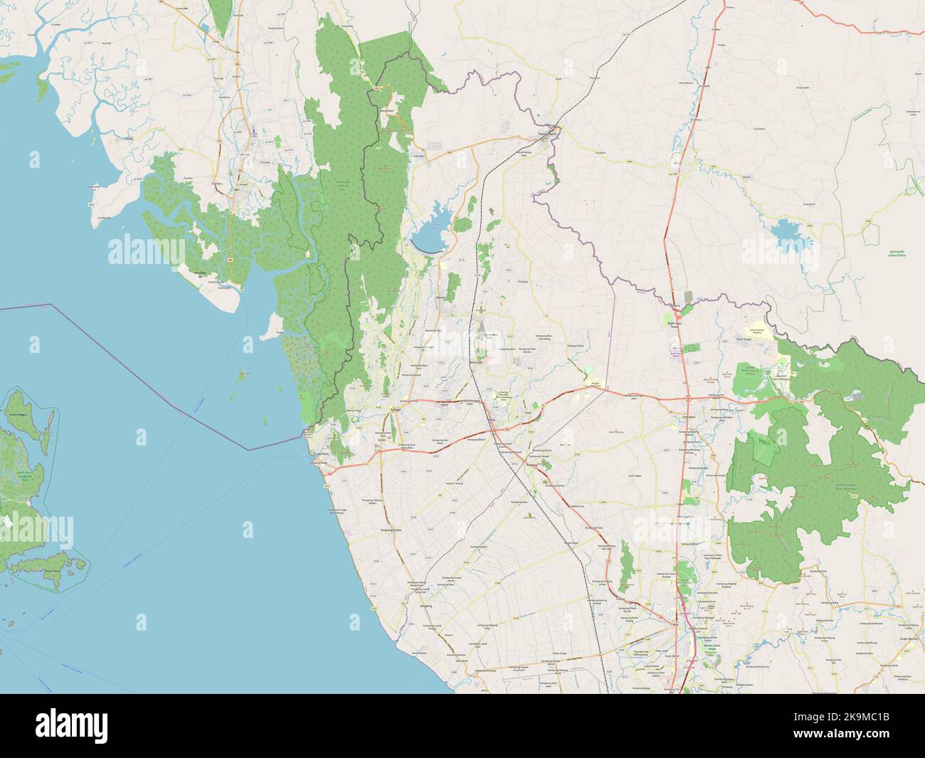 Perlis, state of Malaysia. Open Street Map Stock Photo - Alamy