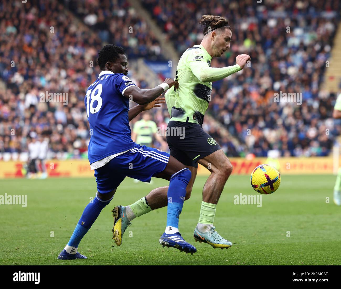 Leicester, UK. 29th October 2022. Daniel Amartey of Leicester City ...