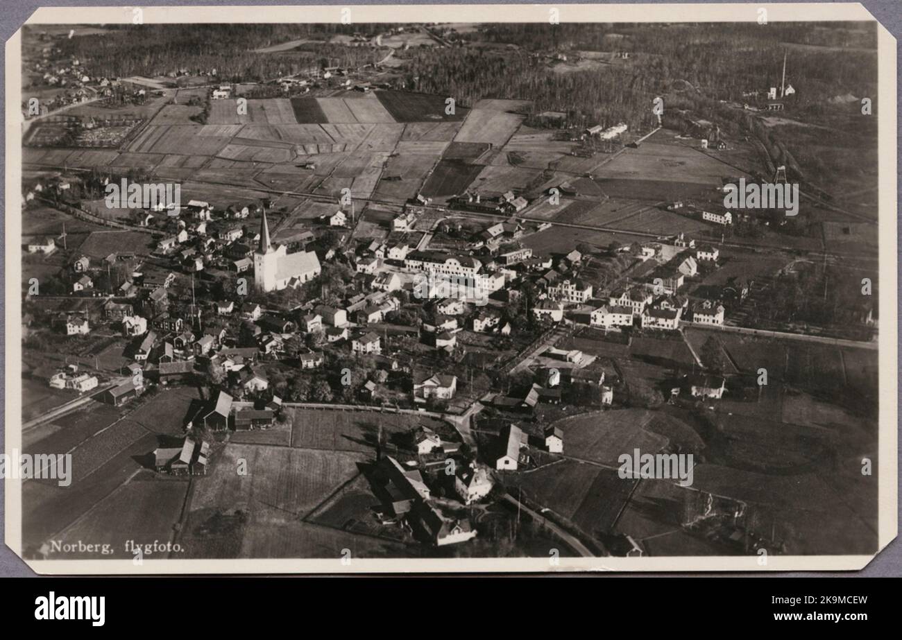Aerial photo over Norberg Stock Photo - Alamy