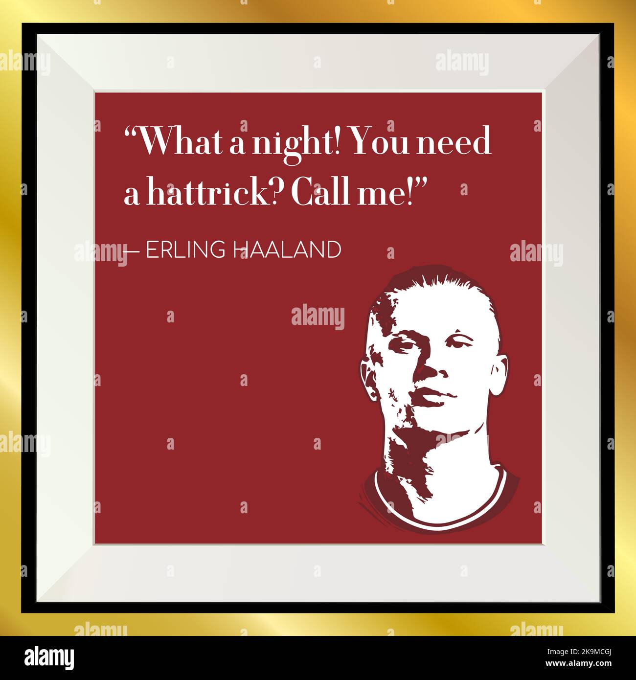 Erling haaland illustration hi-res stock photography and images - Alamy