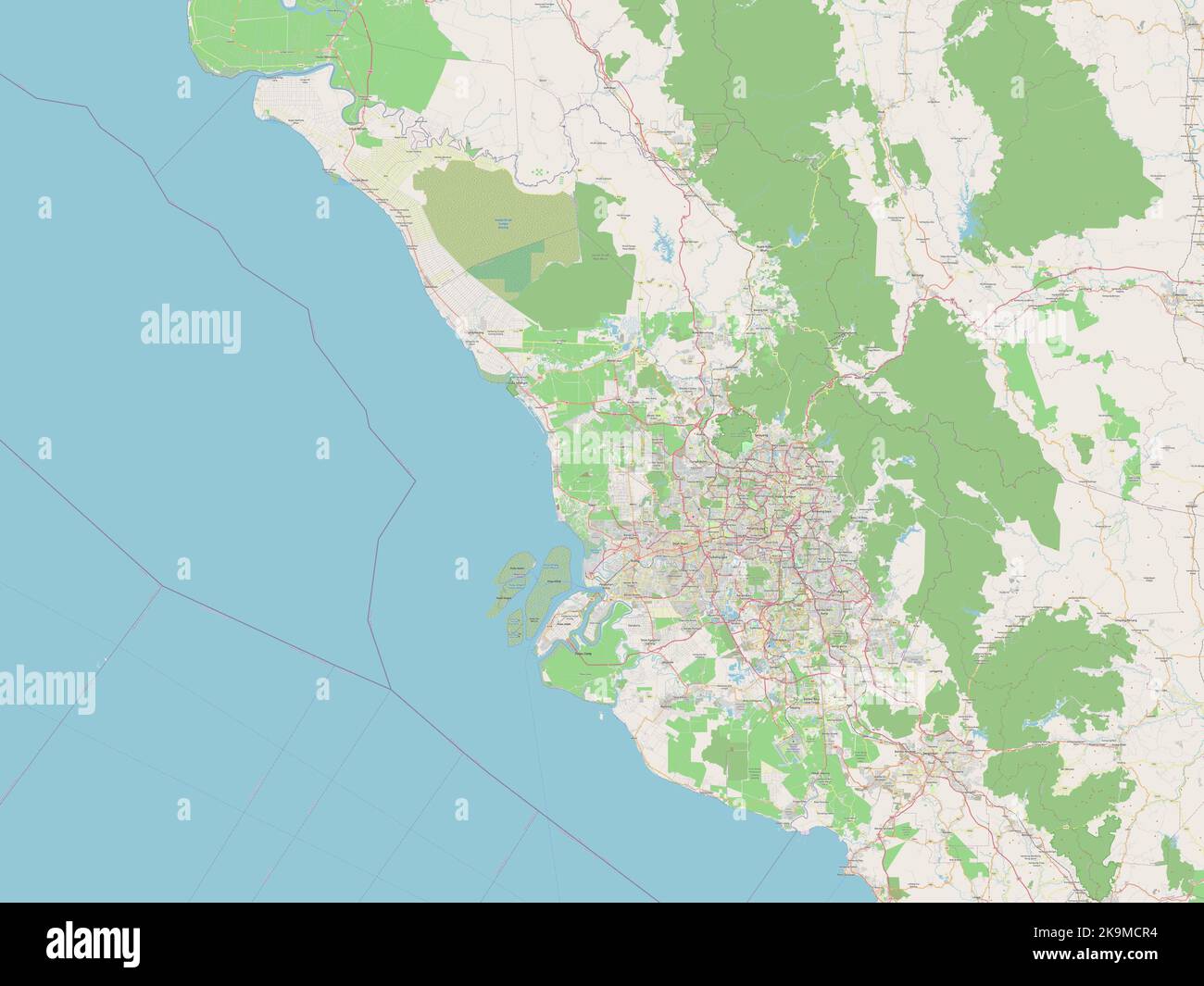 Selangor, state of Malaysia. Open Street Map Stock Photo - Alamy