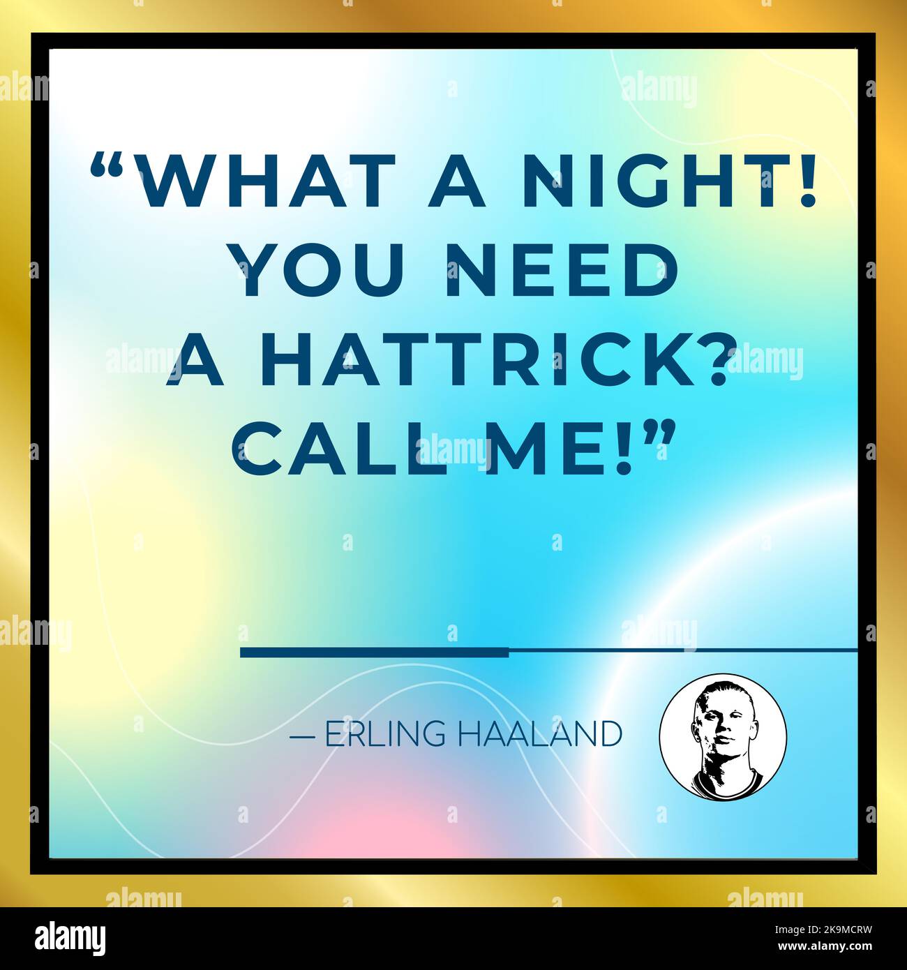 Erling haaland illustration hi-res stock photography and images - Alamy
