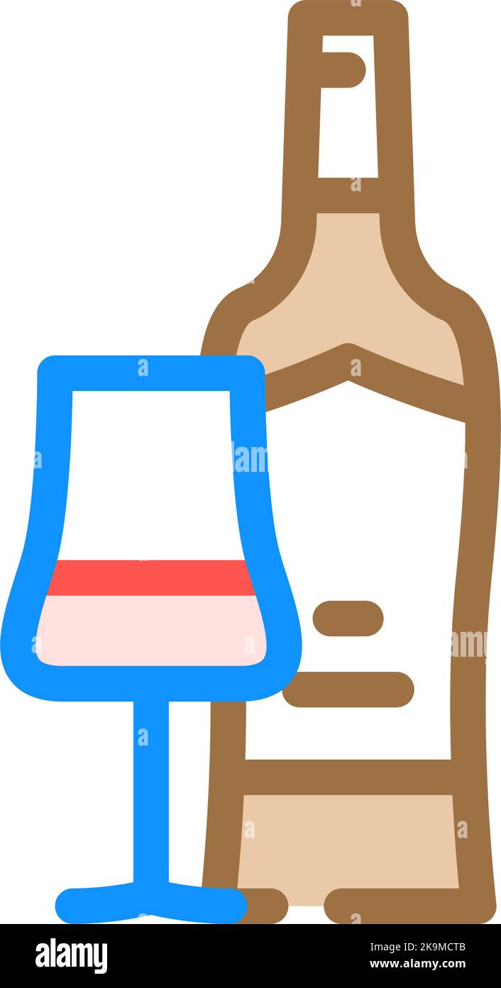 cabernet sauvignon red wine color icon vector illustration Stock Vector ...