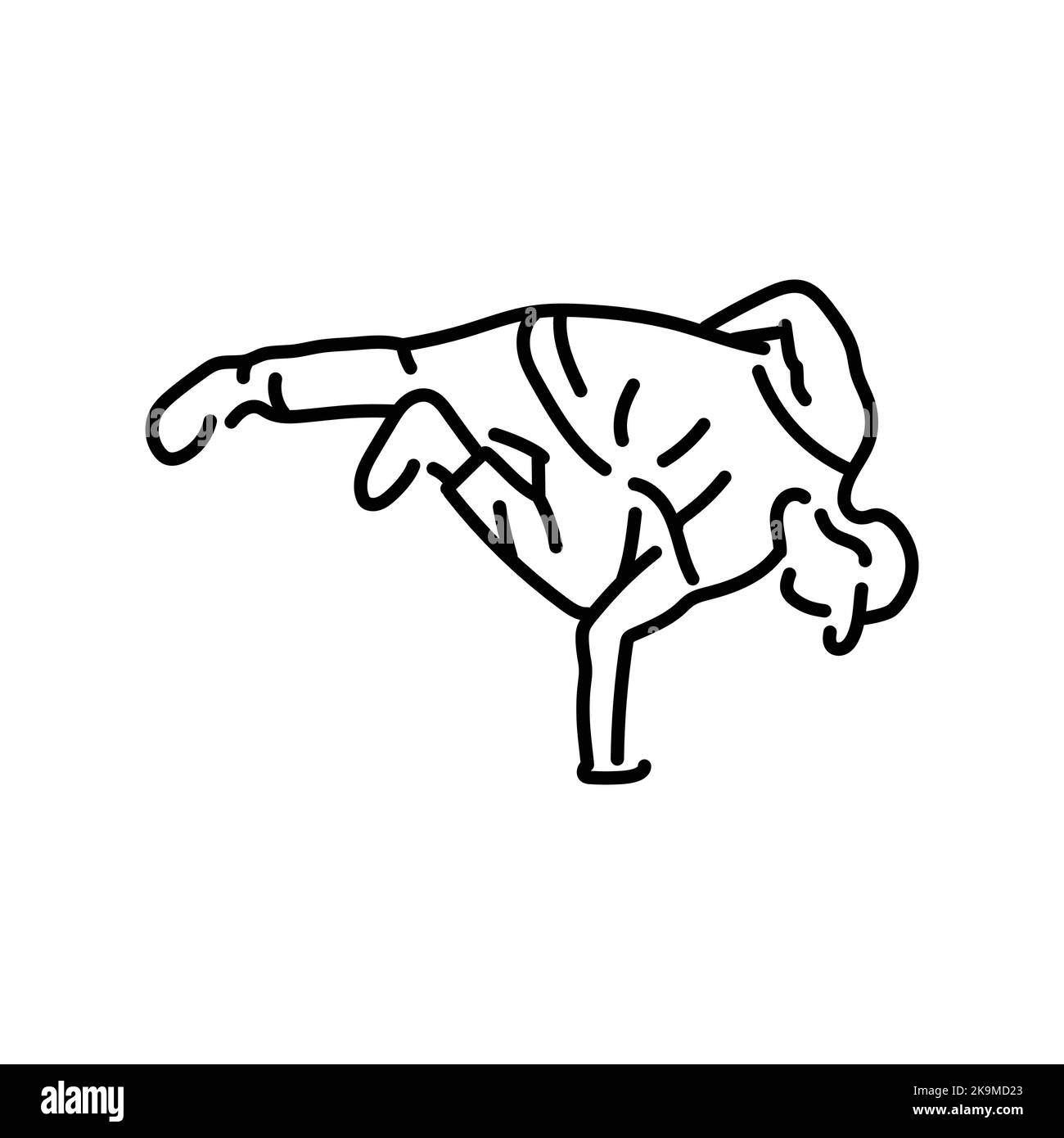 Break dance cartoon Black and White Stock Photos & Images - Alamy