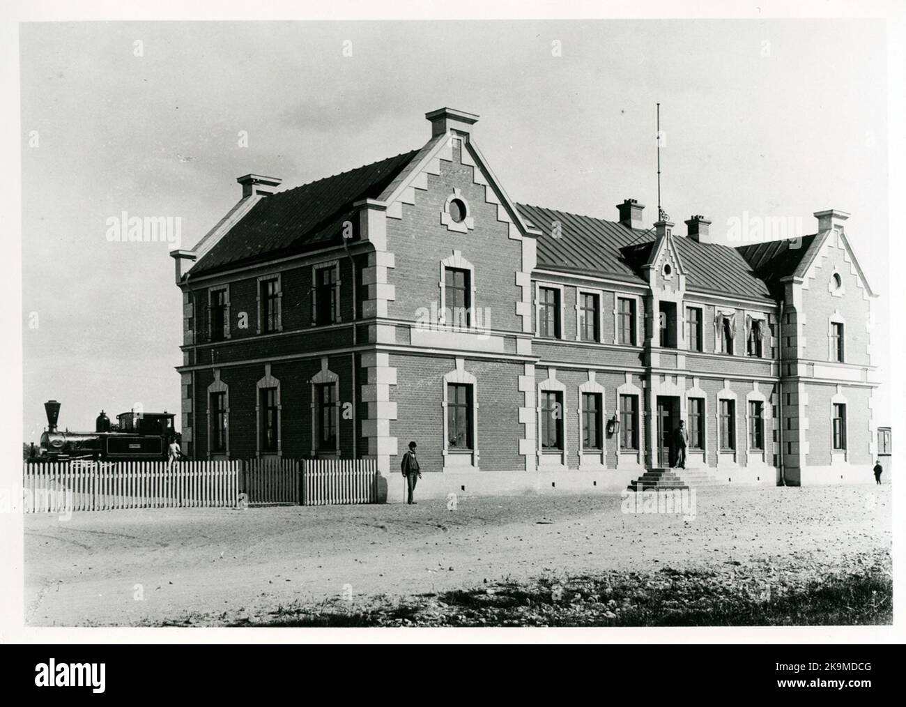 The station. Halmstad - Bolmens Railway, HBJ, Lok 3 "Lidhult Stock ...