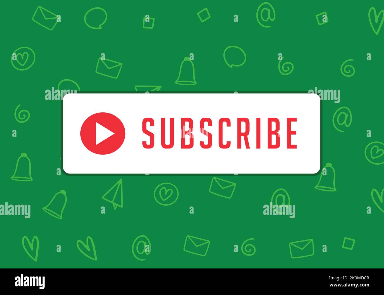 Subscribe button editable vector file. Best ideas for social media influencers and company ...