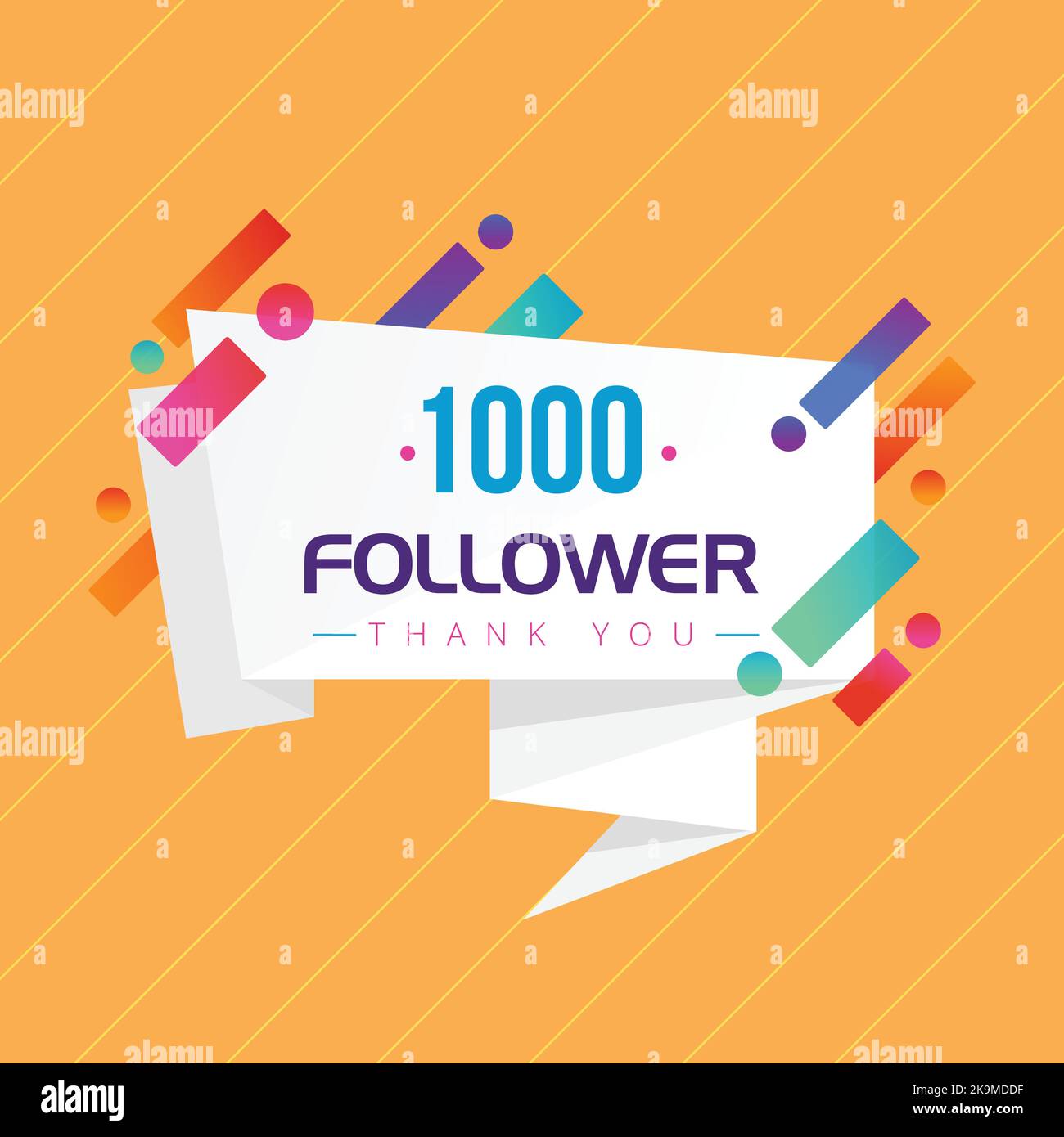 1 Million Followers. Social media followers vector illustration ...
