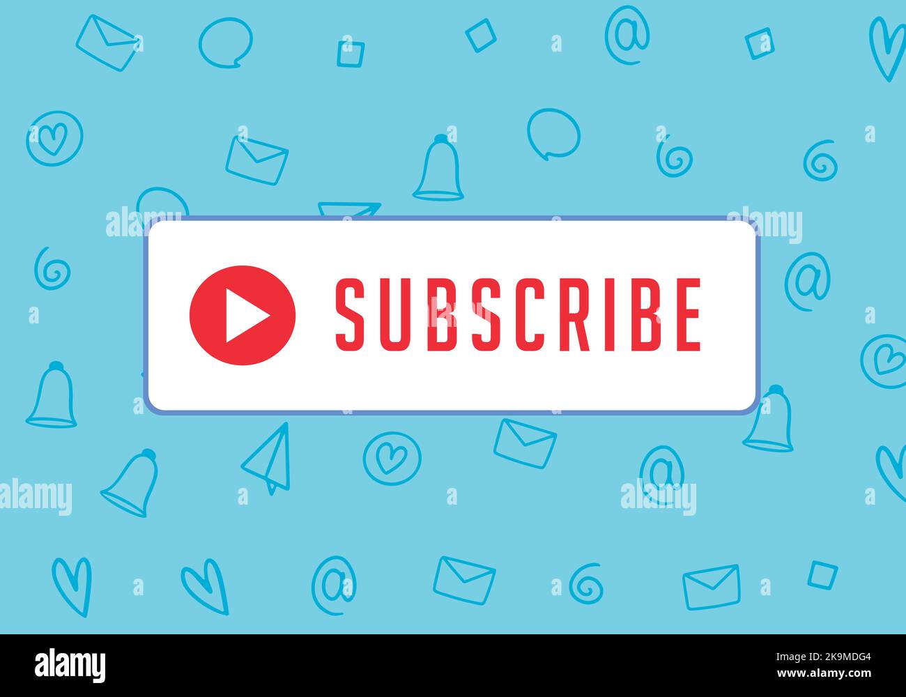 Subscribe button editable vector file. Best ideas for social media ...