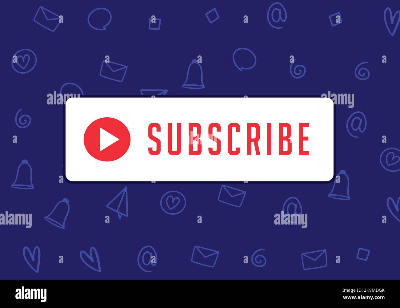 Subscribe button editable vector file. Best ideas for social media ...