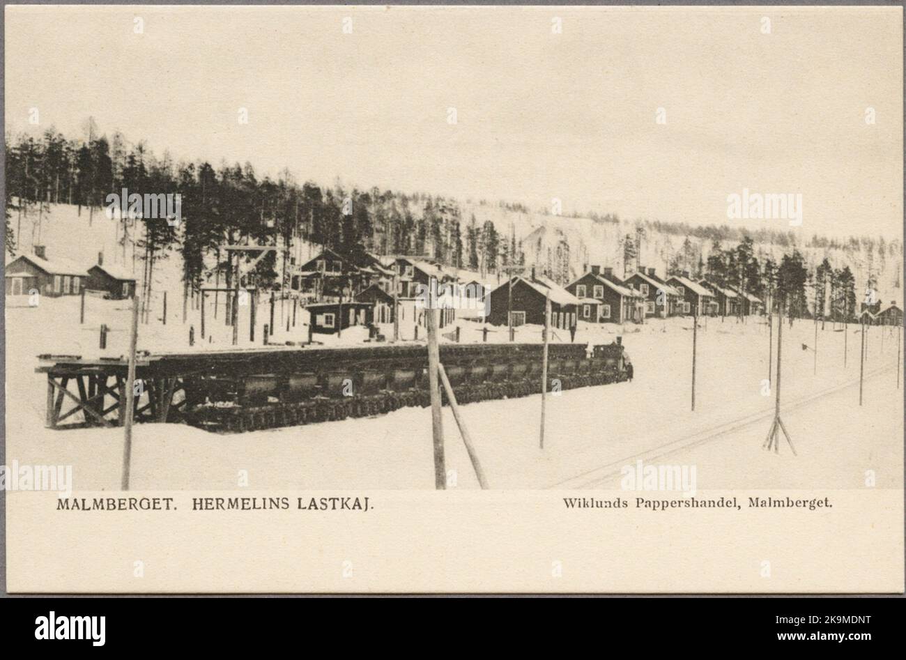 Last quay at Hermelin's mine, Malmberget Stock Photo - Alamy