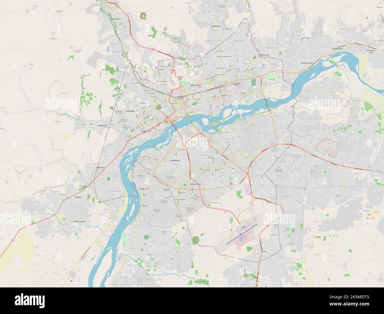 Bamako outline map hi-res stock photography and images - Alamy