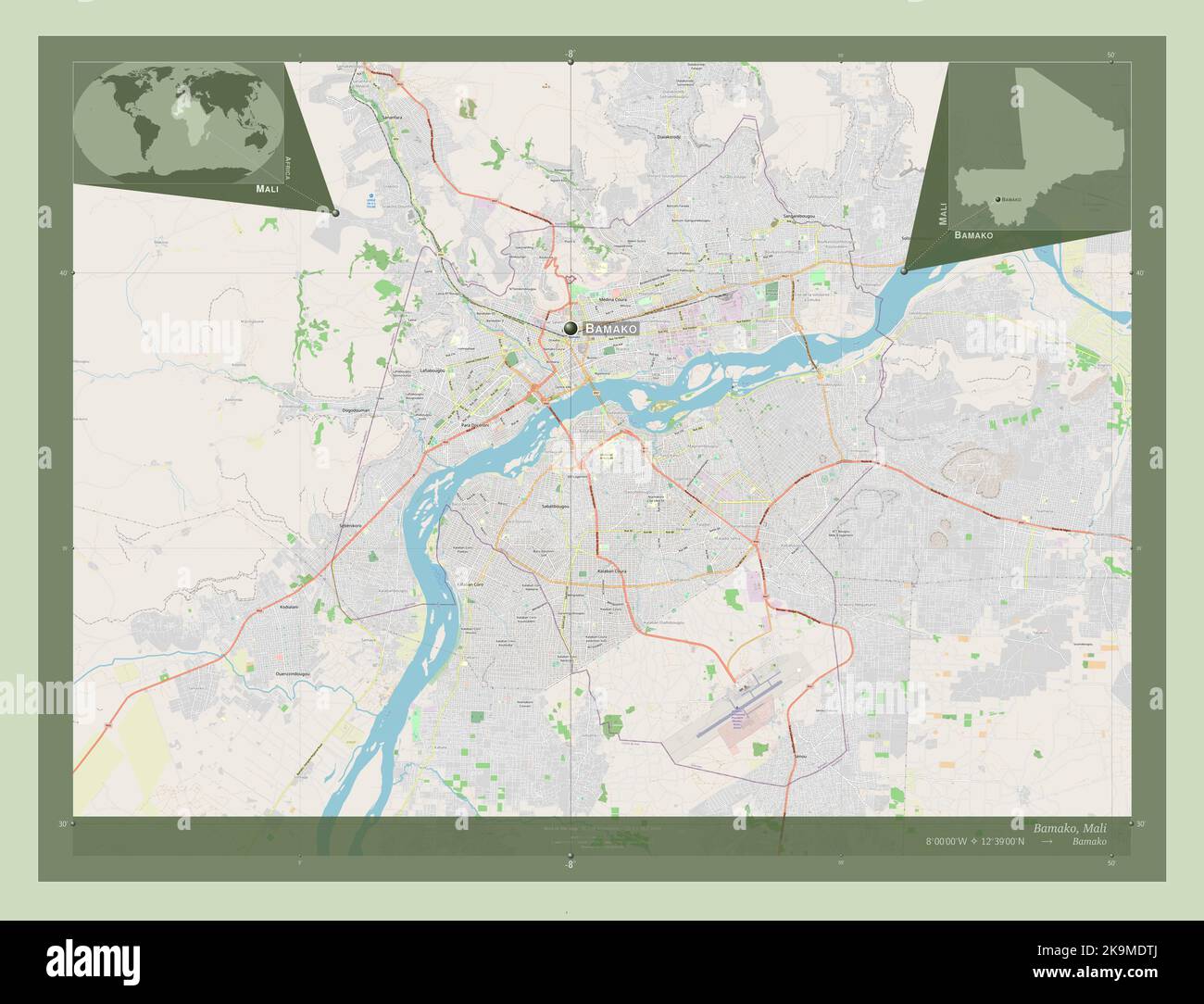 Bamako Map Location Bamako City Map
