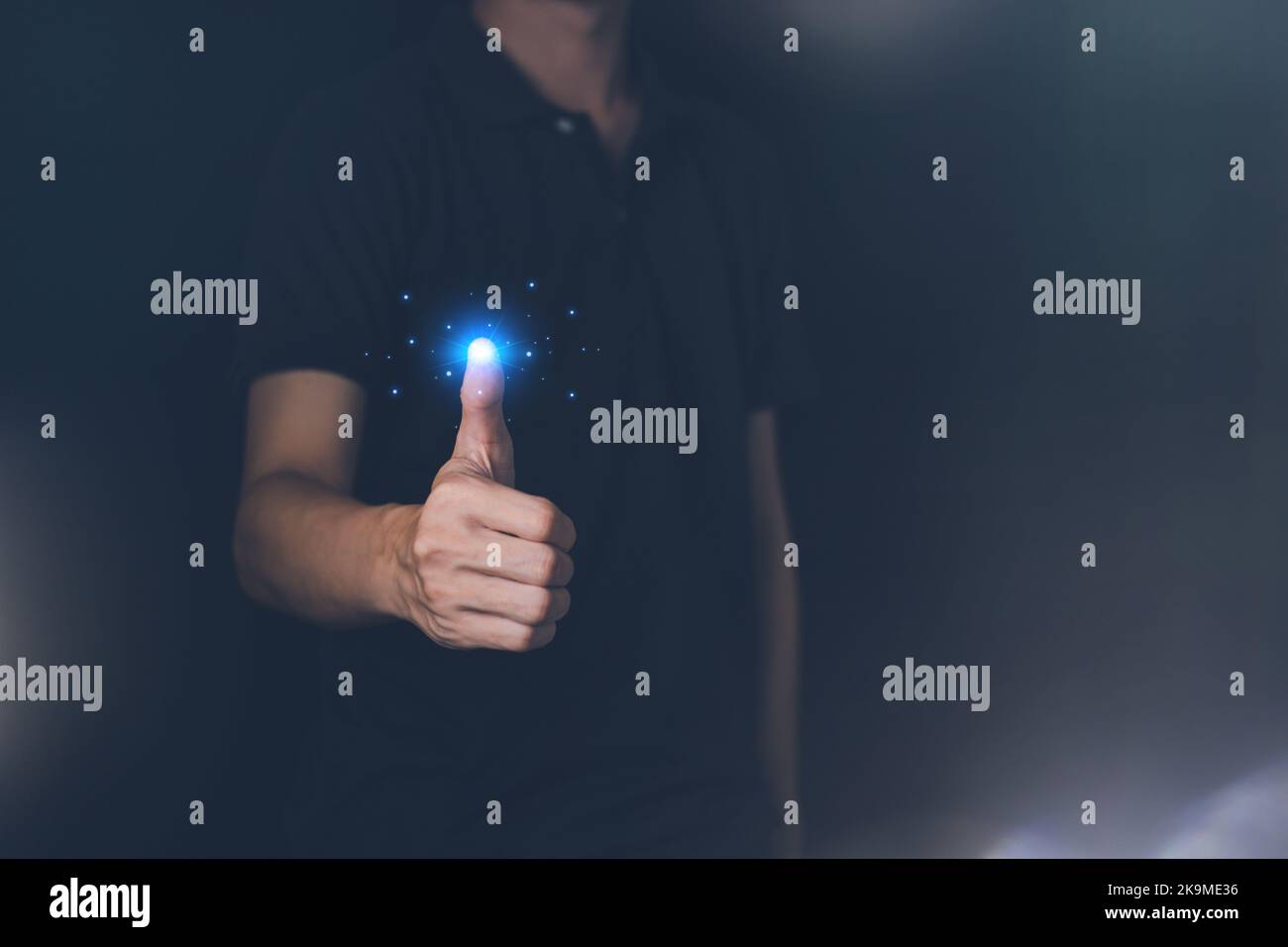 Businessman hand goog sign. Top service and correct. ISO certification ...