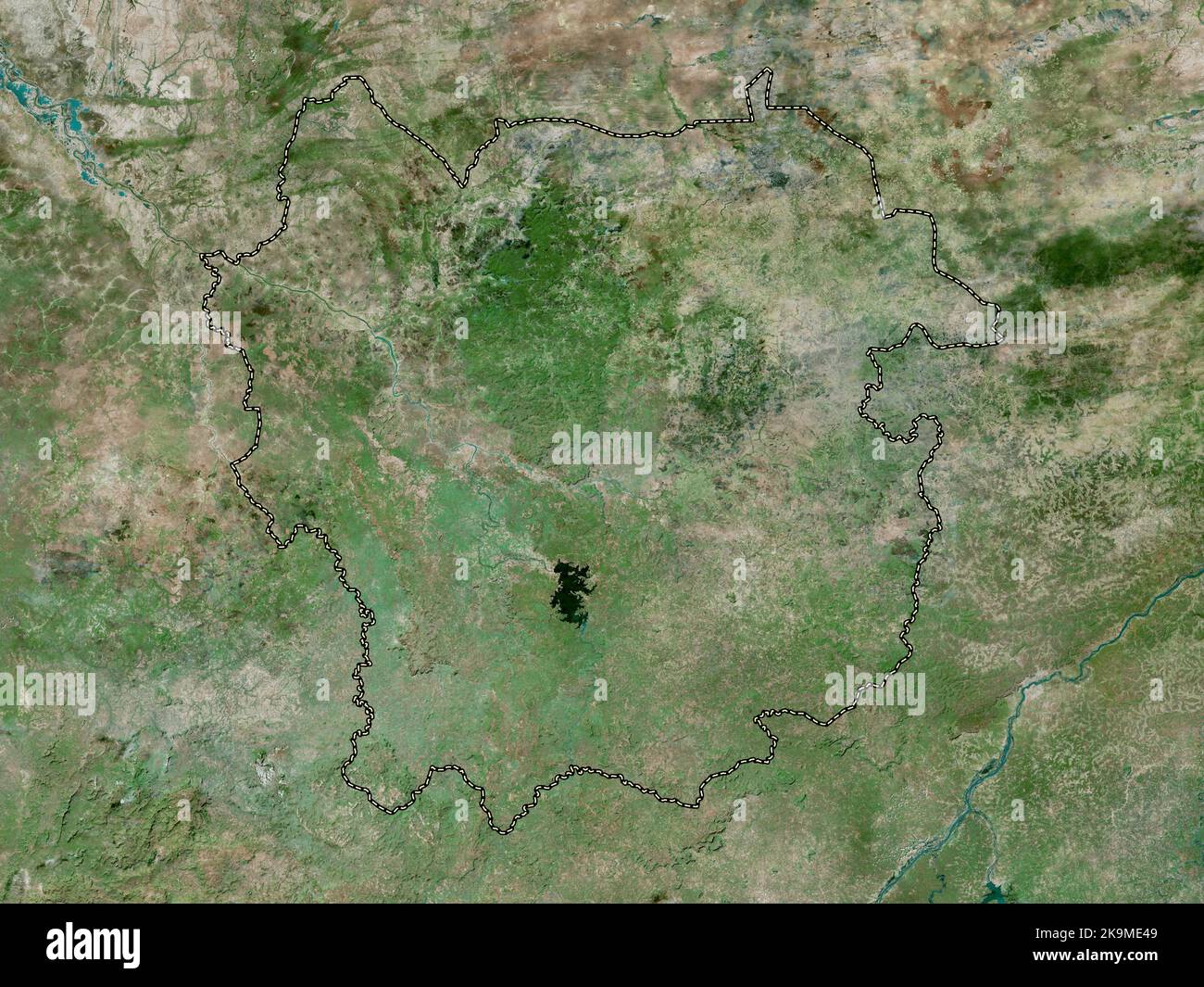 Kayes, region of Mali. High resolution satellite map Stock Photo - Alamy