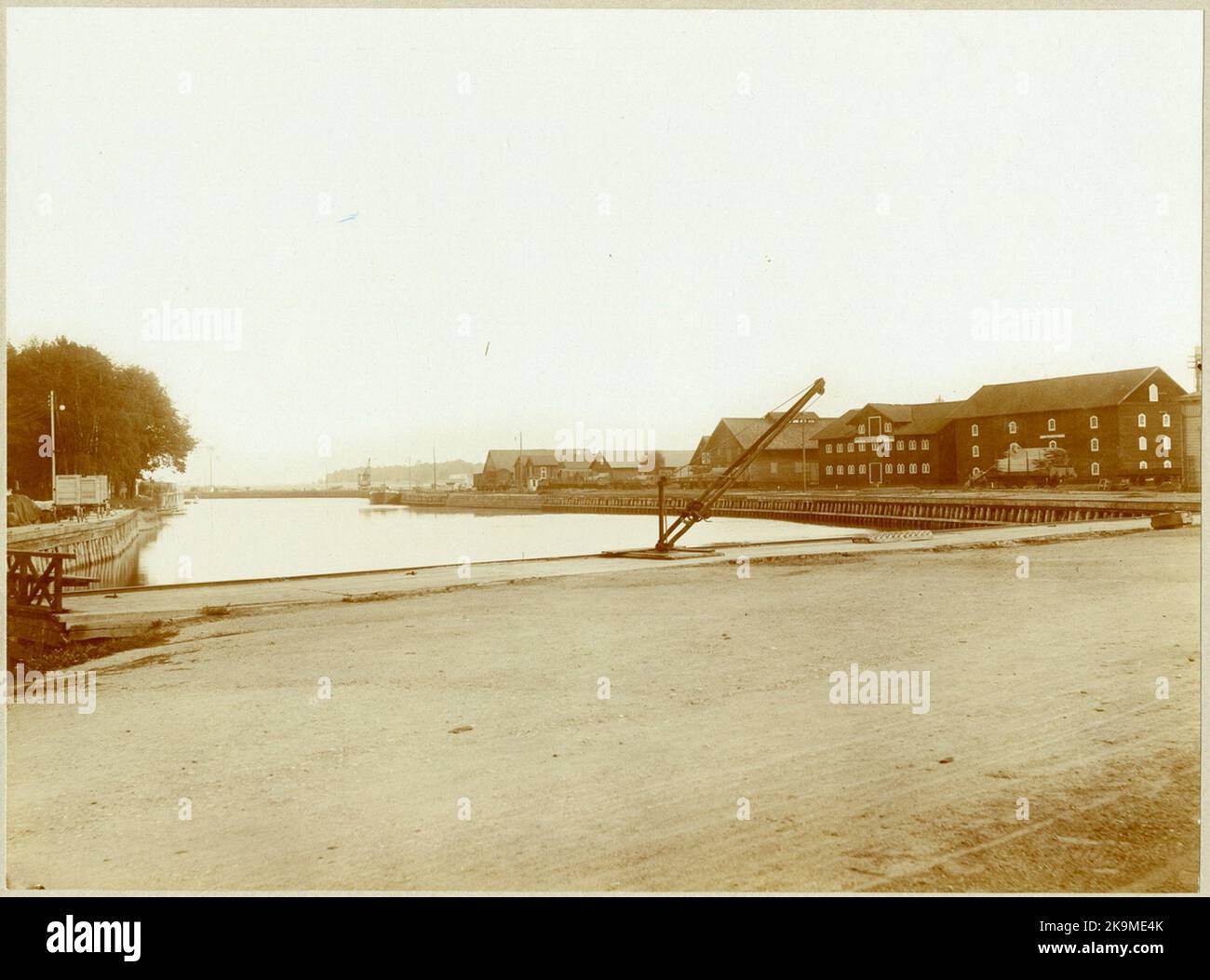 Old port in Köping Stock Photo - Alamy