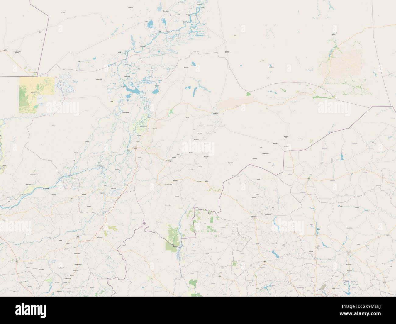 Mopti, region of Mali. Open Street Map Stock Photo - Alamy