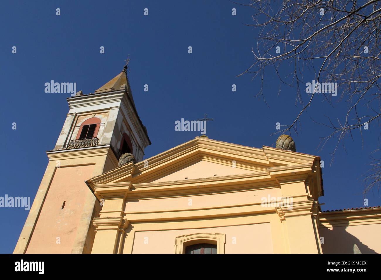 Liano, Italy. Exterior view of the 18th century (rebuilt in the 20th ...