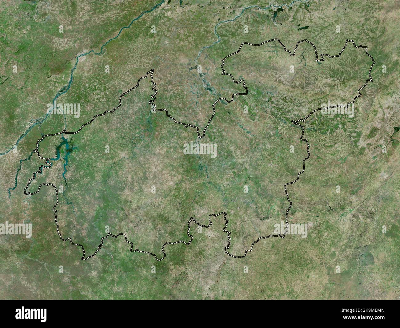Sikasso, region of Mali. High resolution satellite map Stock Photo - Alamy