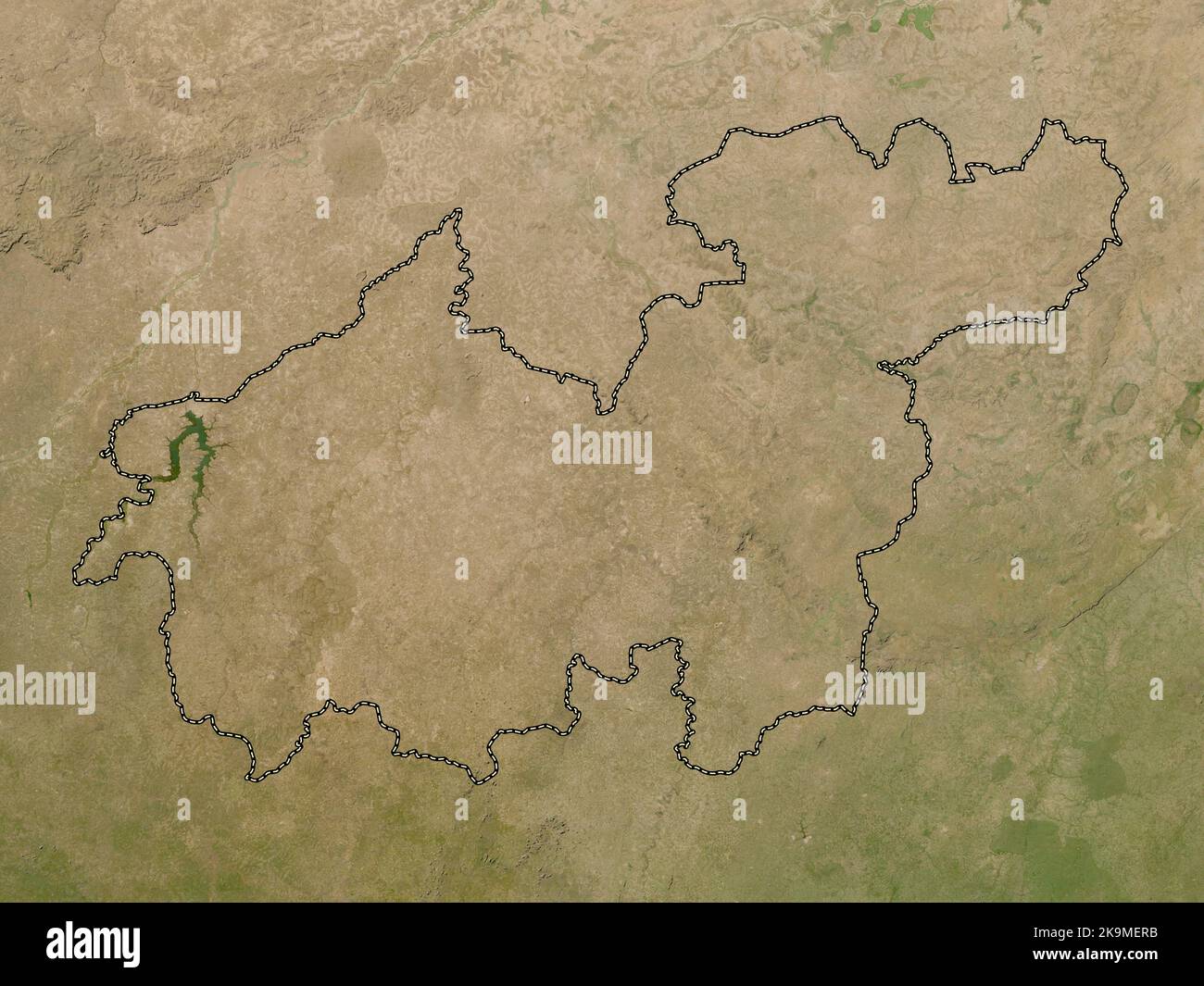 Sikasso, region of Mali. Low resolution satellite map Stock Photo - Alamy