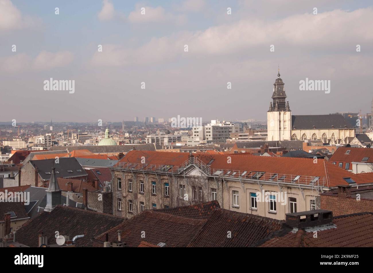Brussels Rooftops and Skyline, Belgium Stock Photo - Alamy