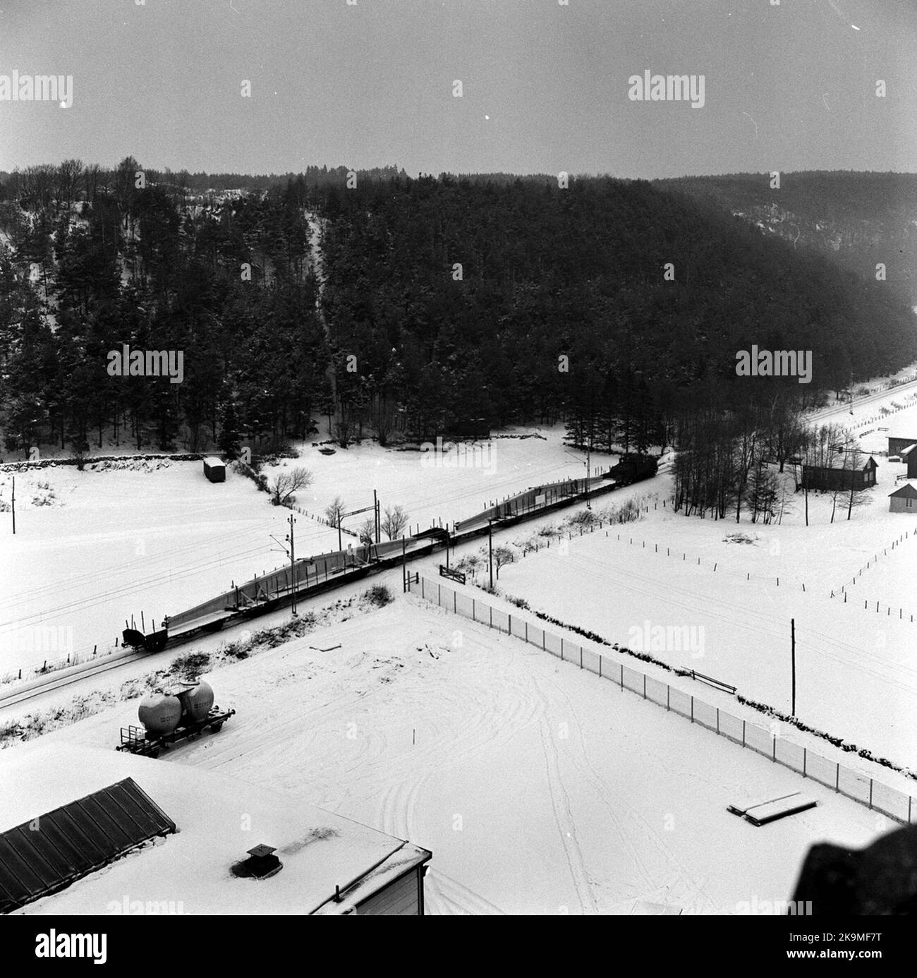 Transport of concrete beam from string concrete in Veddige Stock Photo ...