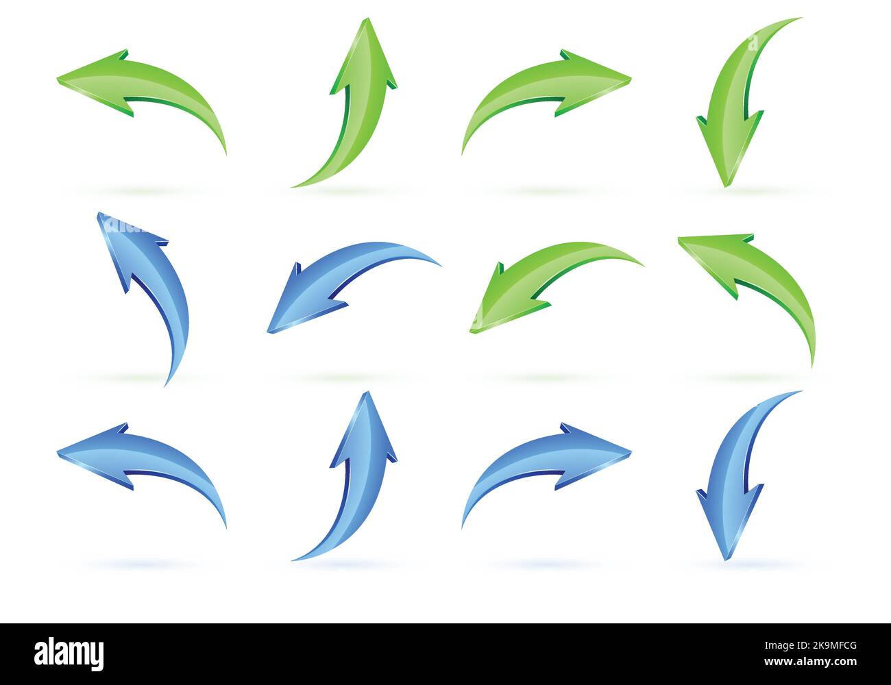 Set of minimal and unique arrow set isolated on white background ...